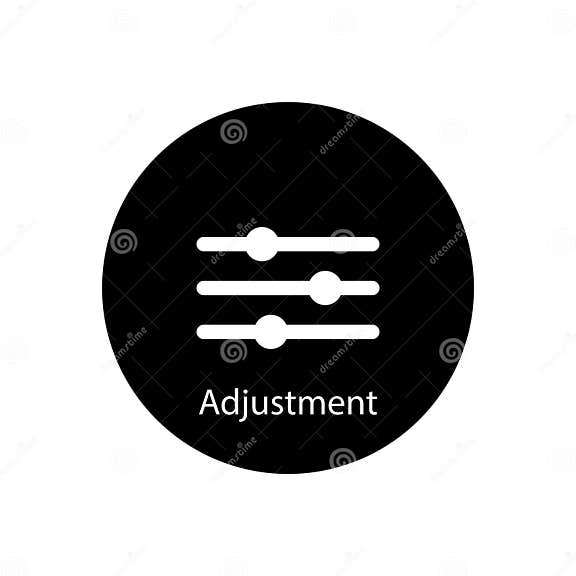 Adjustment icon vector stock illustration. Illustration of design ...