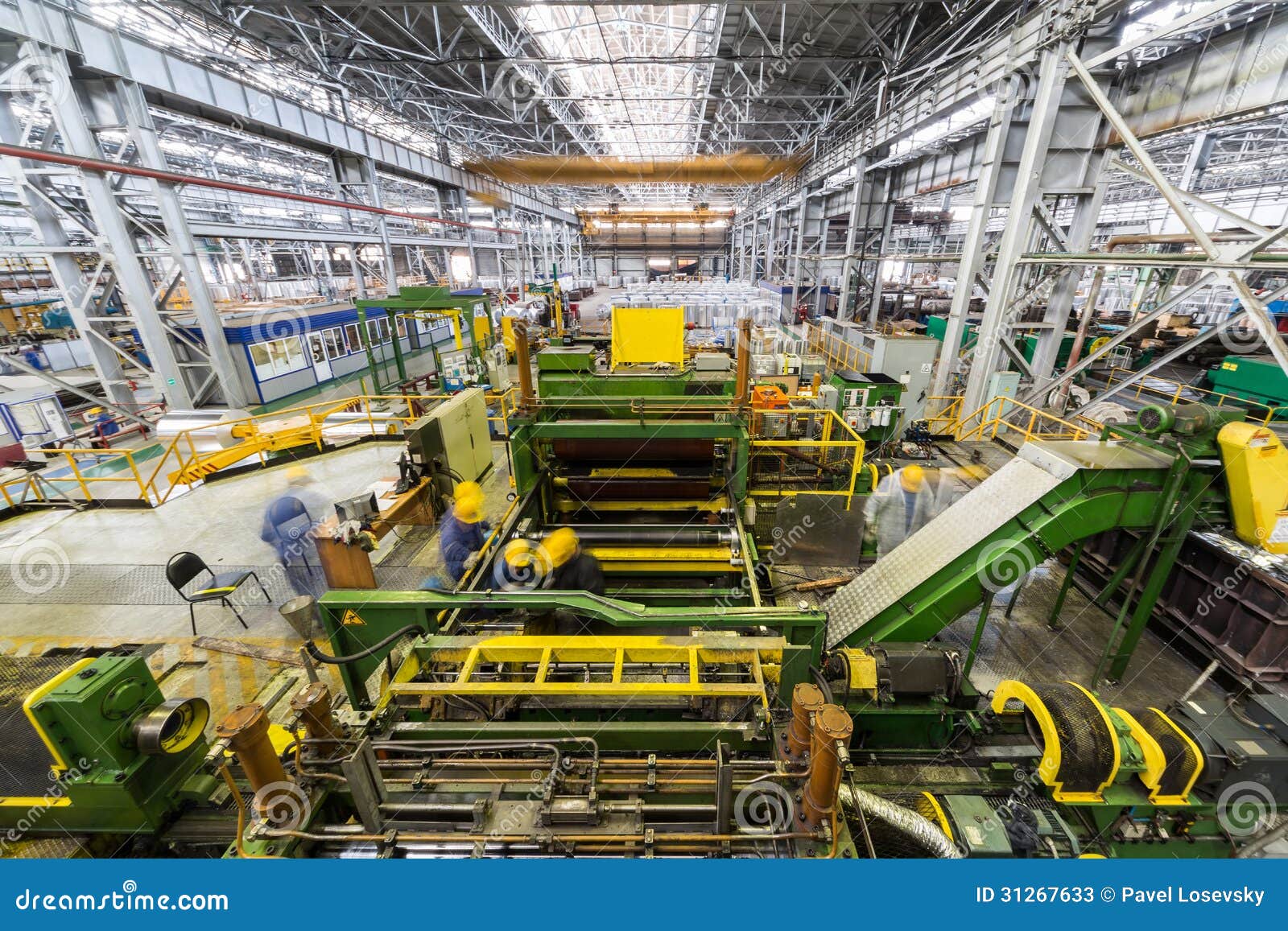 Adjustment of Machine for Aluminum Rolling. Stock Image - Image of ...
