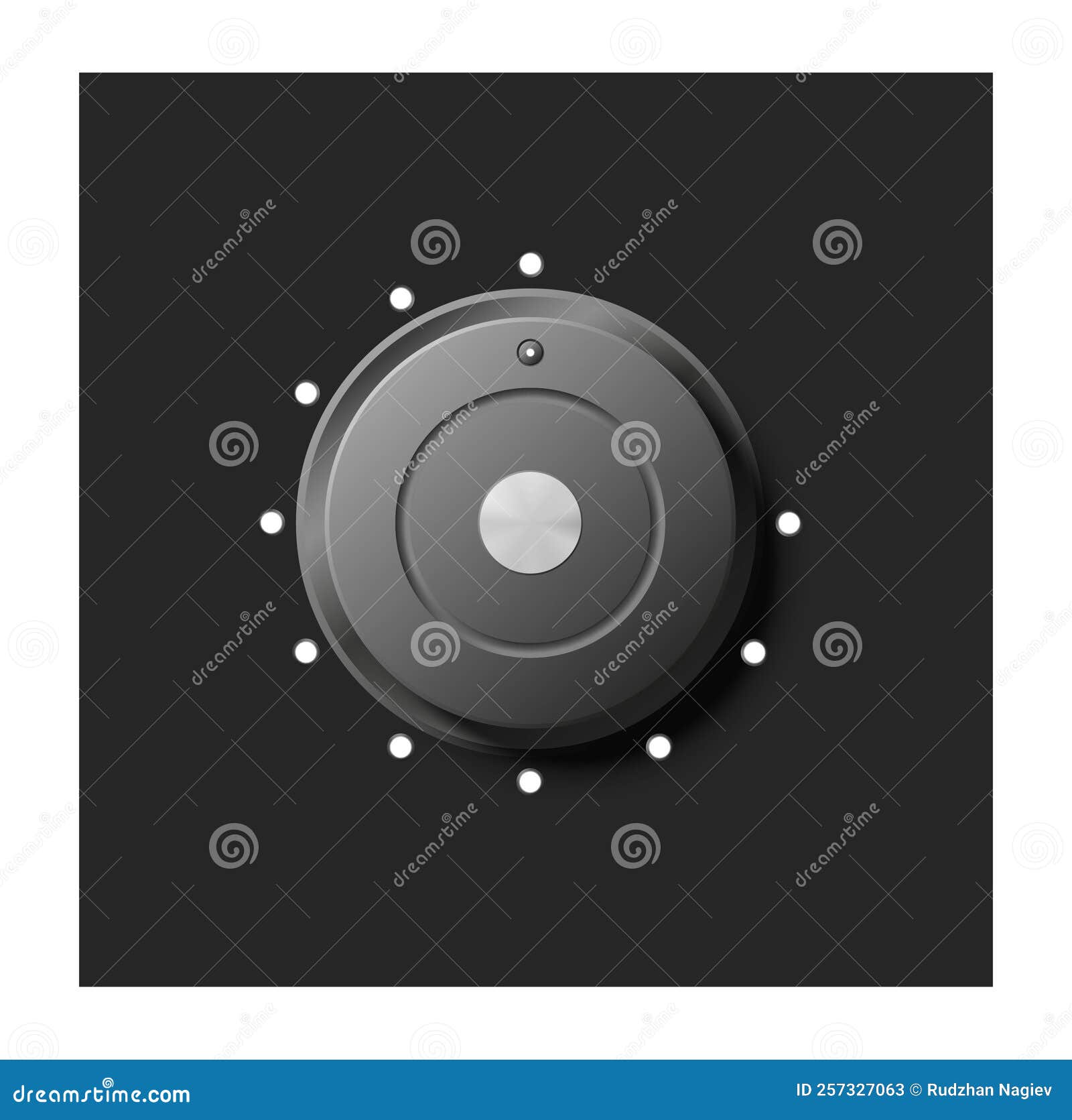 Adjustment round dial stock vector. Illustration of meter - 257327063