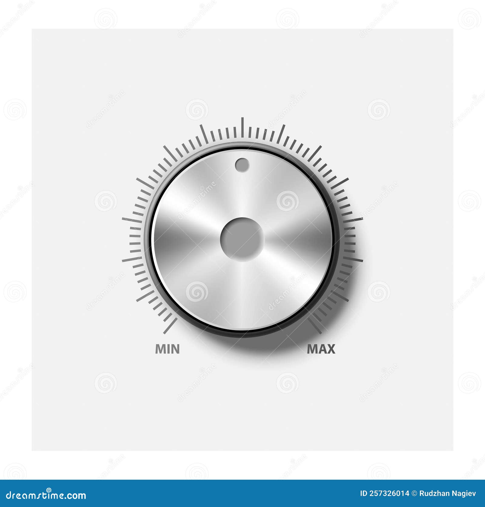 Adjustment round dial stock vector. Illustration of realistic - 257326014