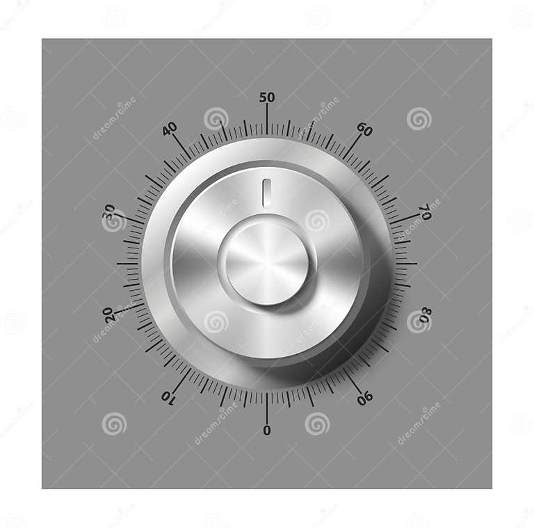 Adjustment round dial stock vector. Illustration of rotary - 257326223