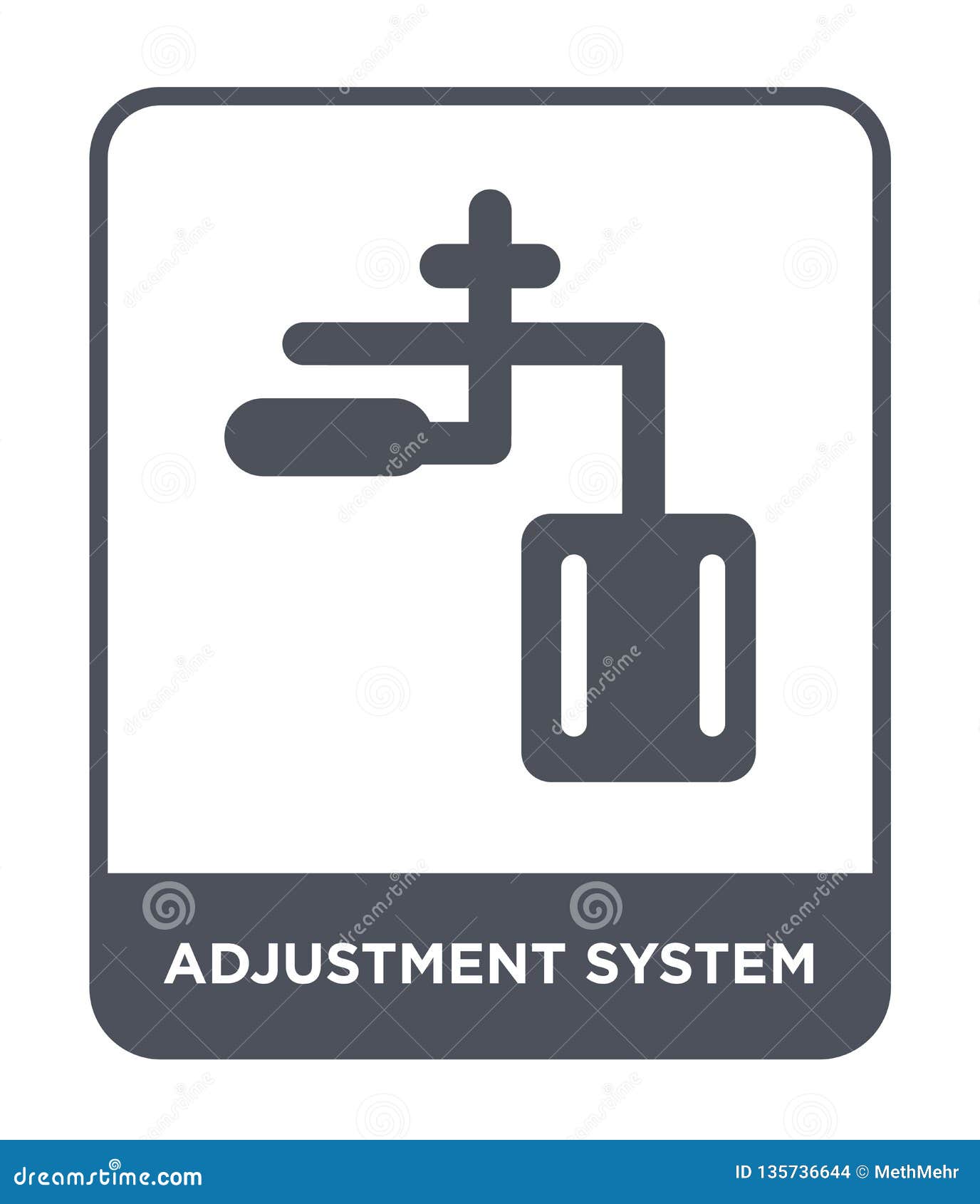 Adjustment System Icon in Trendy Design Style. Adjustment System Icon ...