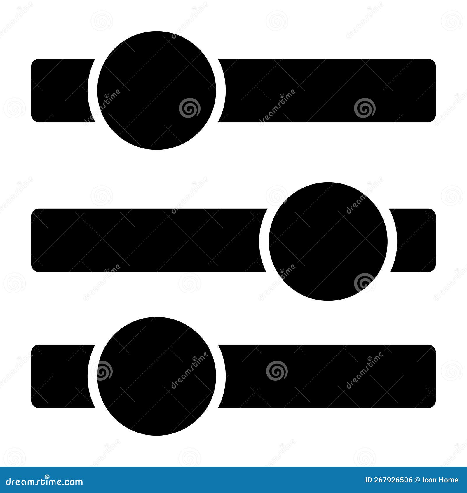 Adjustment Vector Icon Isolated on White Background Stock Vector ...
