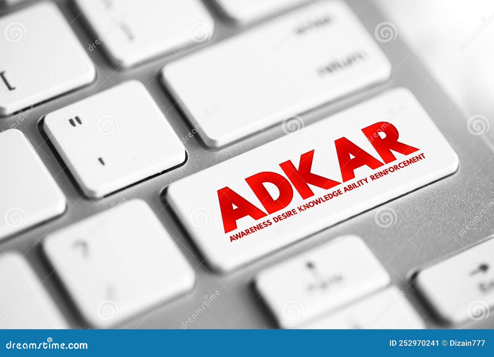 ADKAR - Awareness, Desire, Knowledge, Ability, Reinforcement Acronym ...