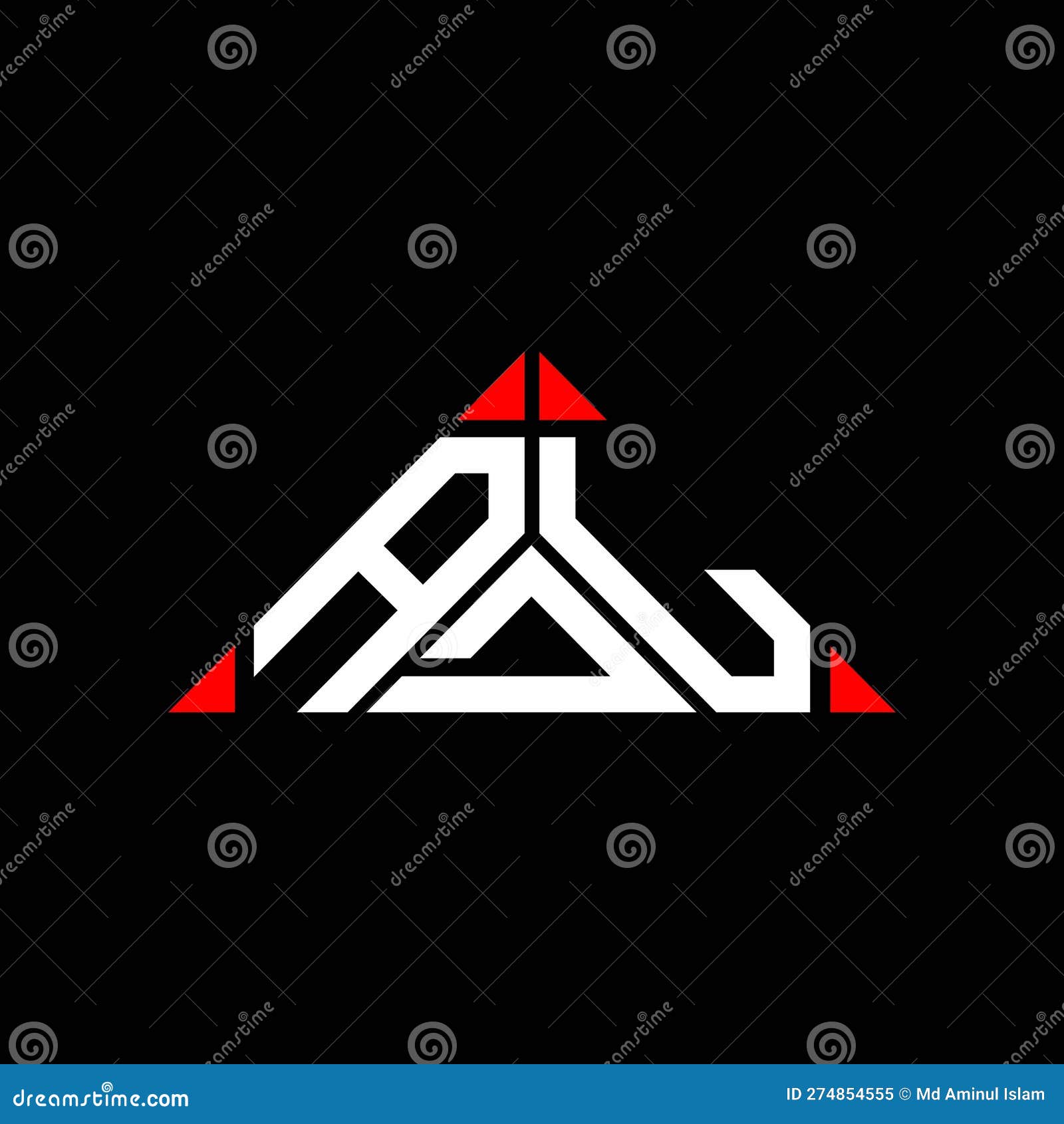 ADL Letter Logo Creative Design with Vector Graphic, ADL Stock Vector ...