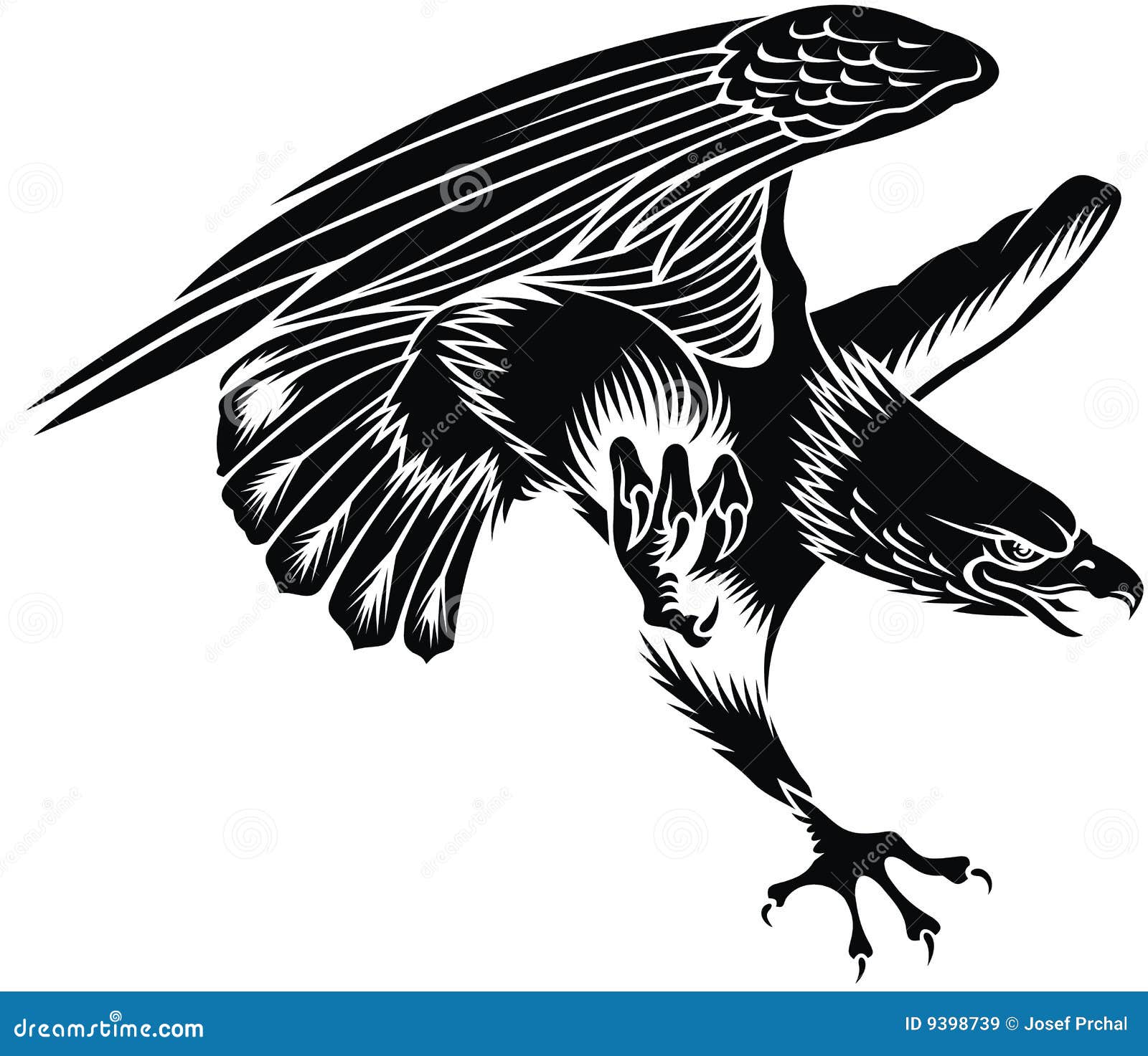 Adler vektor abbildung. Illustration von heraldisch, schwarzes - 9398739