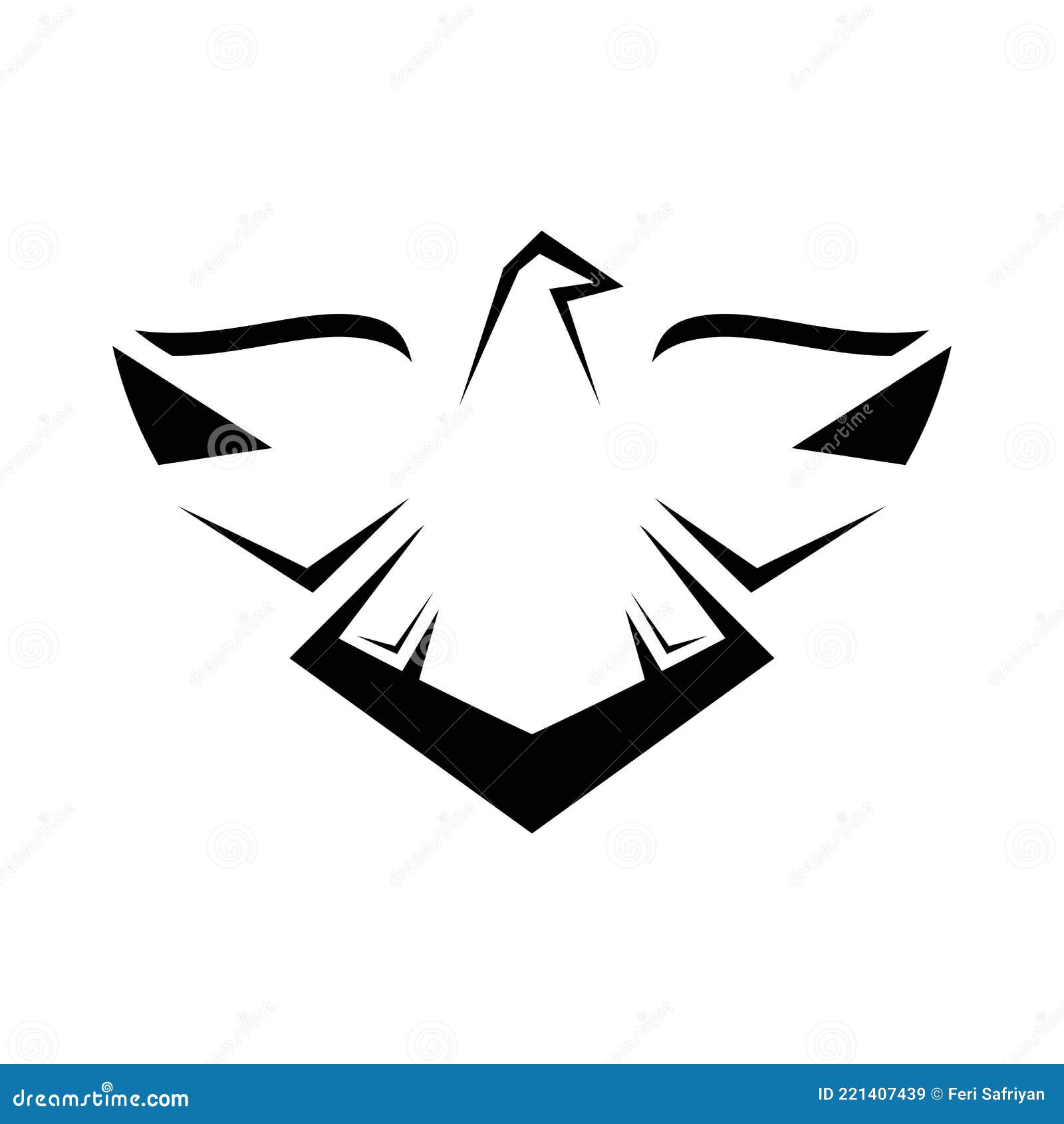 Adler-Logo-Vektor-Symbol vektor abbildung. Illustration von auslegung ...