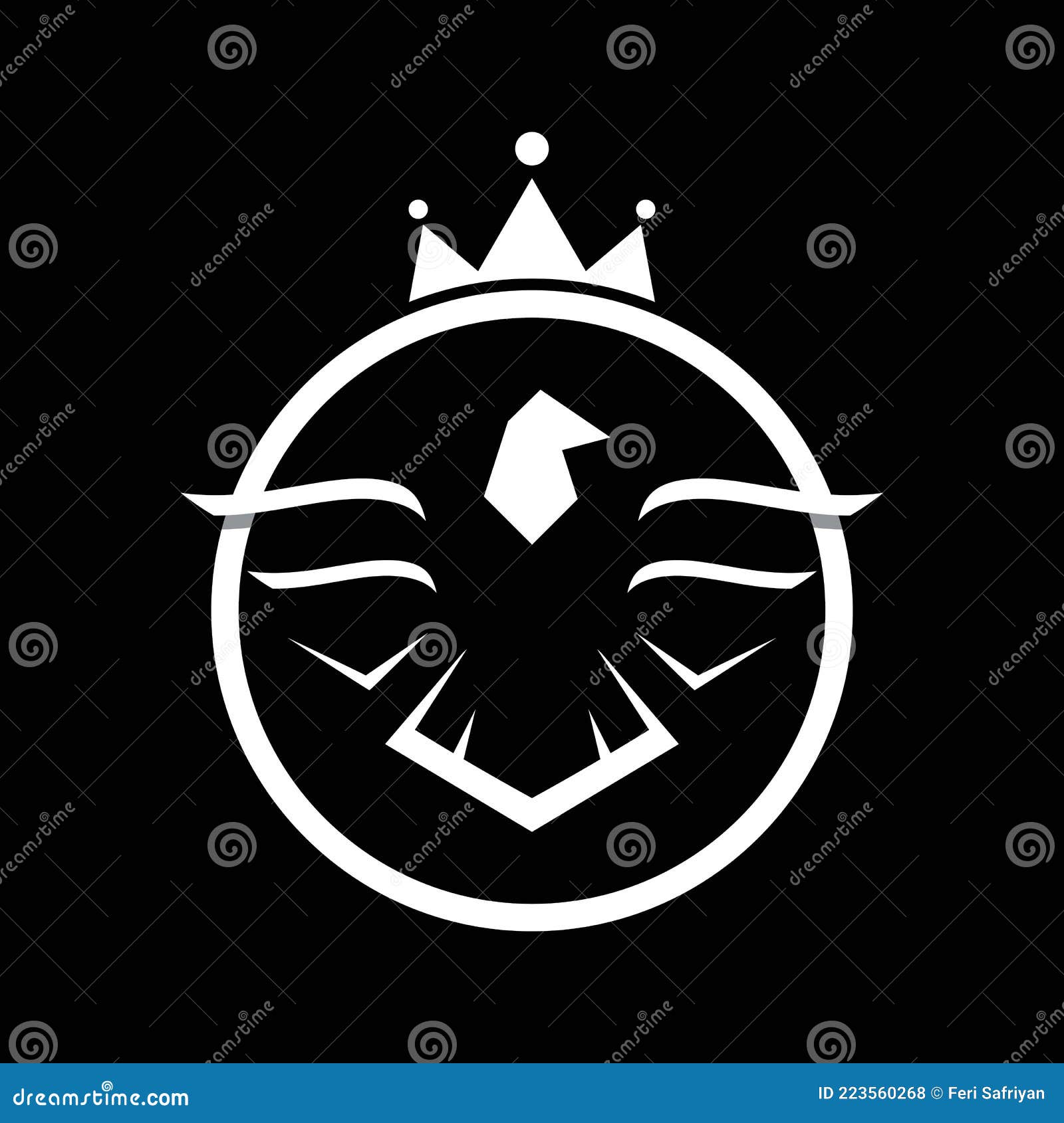 Adler-Logo-Vektor-Symbol vektor abbildung. Illustration von kunst ...