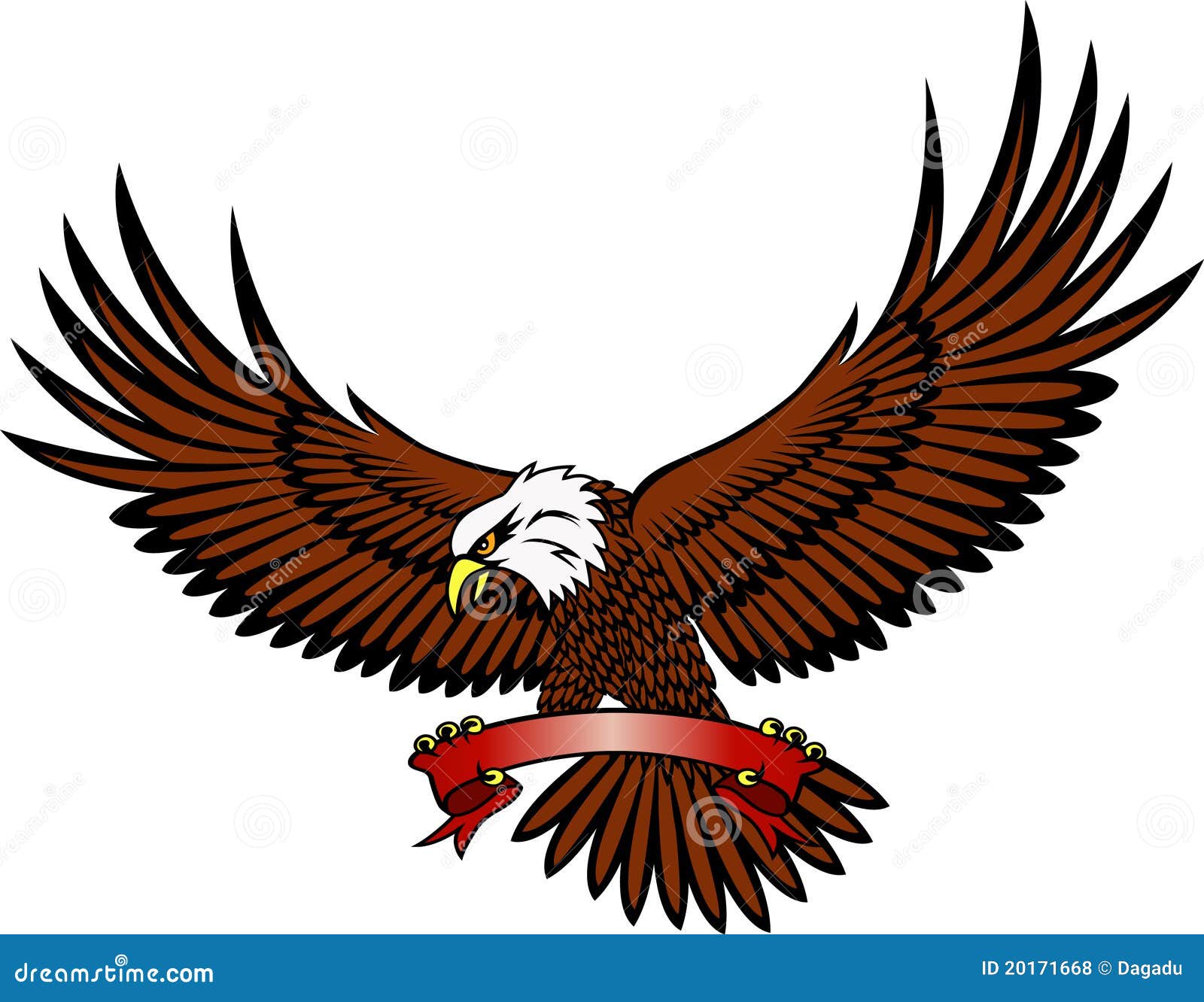 Adler mit Emblem vektor abbildung. Illustration von geheimnis - 20171668