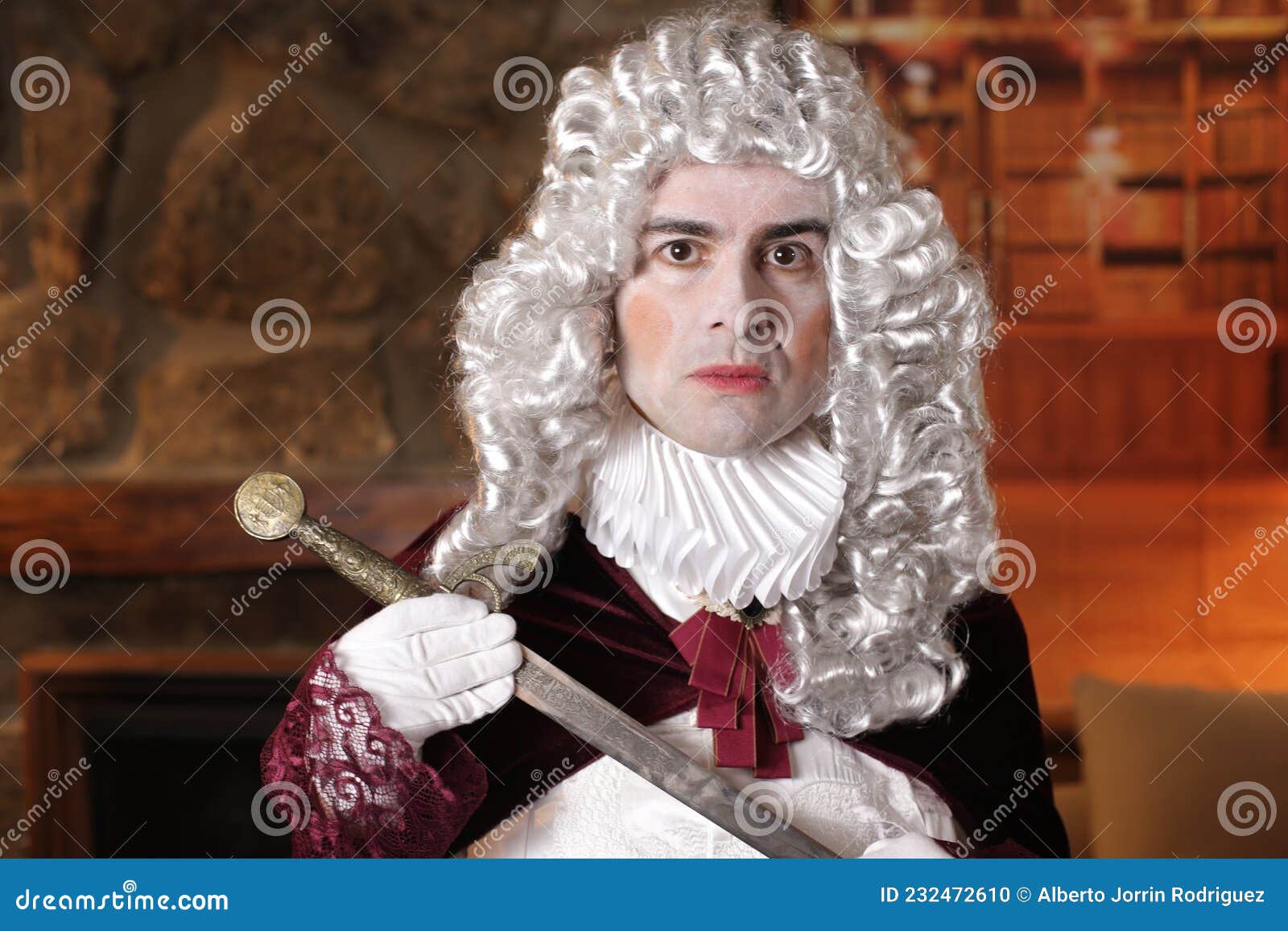 Adlige Mit Schwert Im 18. Jahrhundert Stockfoto - Bild von mittlere ...