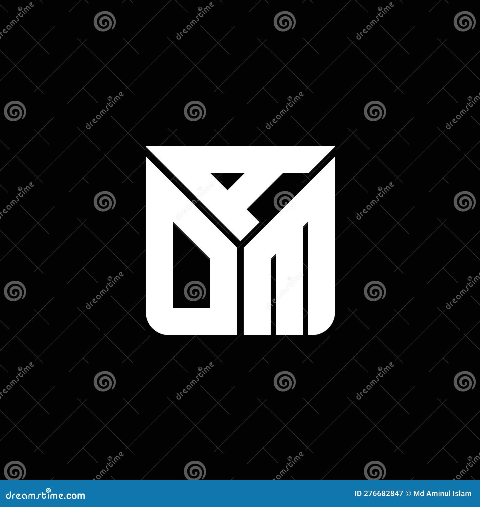 ADM Letter Logo Creative Design with Vector Graphic, Stock Vector ...