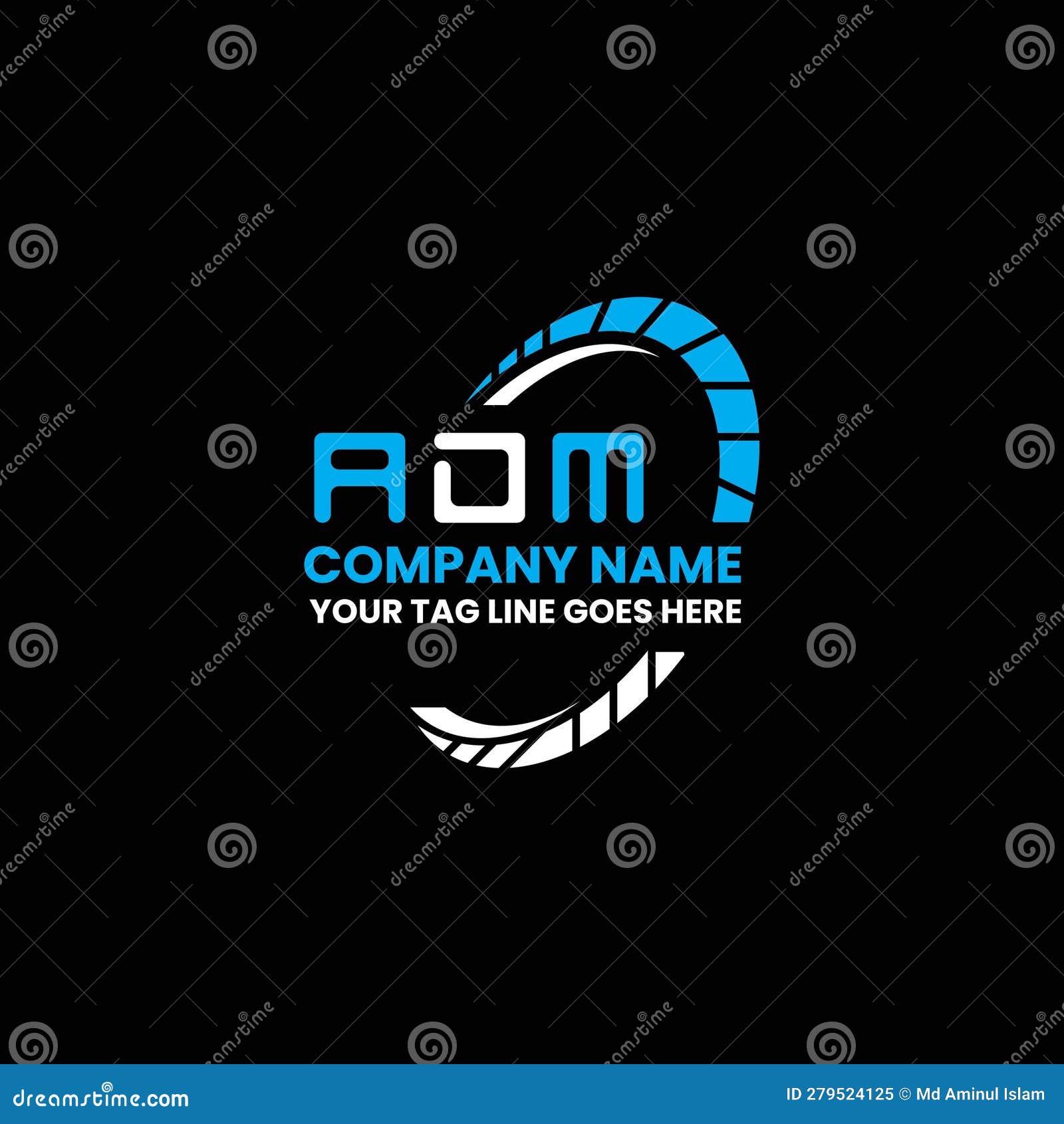 ADM Letter Logo Creative Design with Vector Graphic, ADM Stock Vector ...