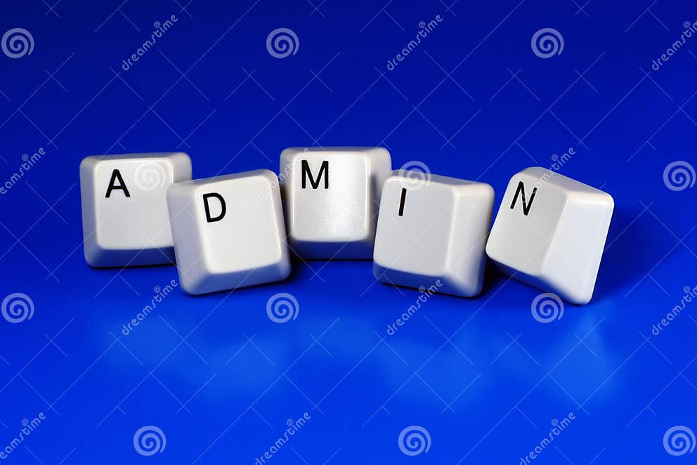 Admin stock photo. Image of word, buttons, networking - 4182684
