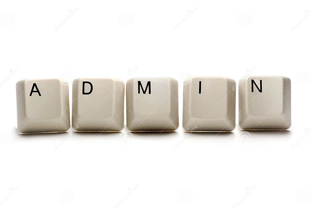 Admin / Administrator - Computer Keys Stock Image - Image of keypad ...
