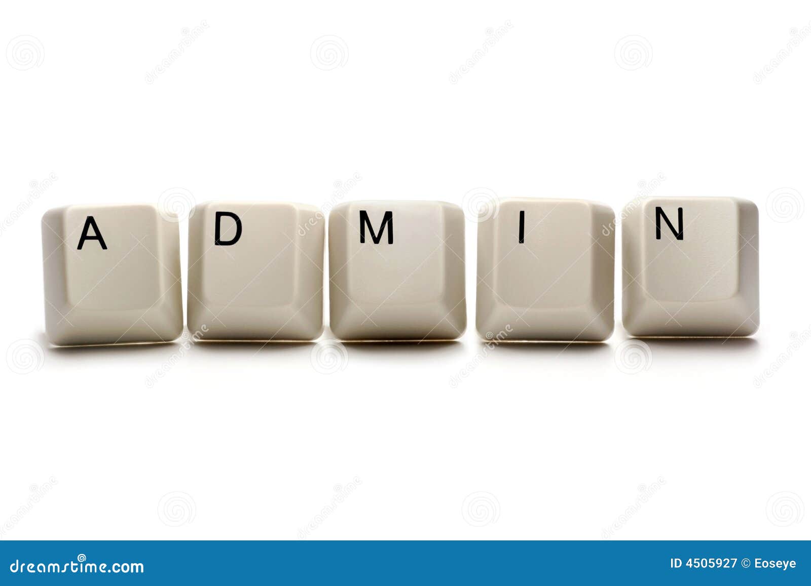 Admin/beheerder - Computersleutels Stock Afbeelding - Image of macro ...