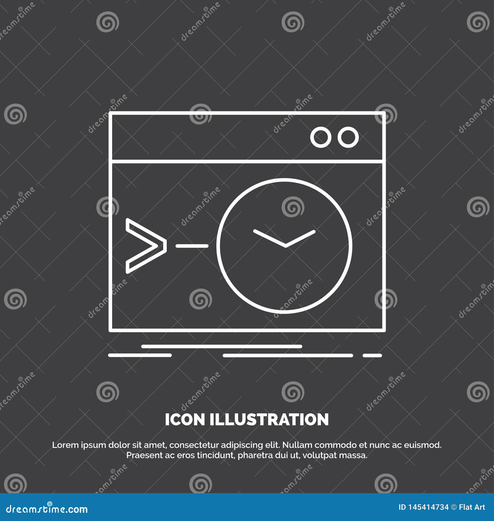 Admin, Command, Root, Software, Terminal Icon. Line Vector Symbol for UI and UX, Website or ...