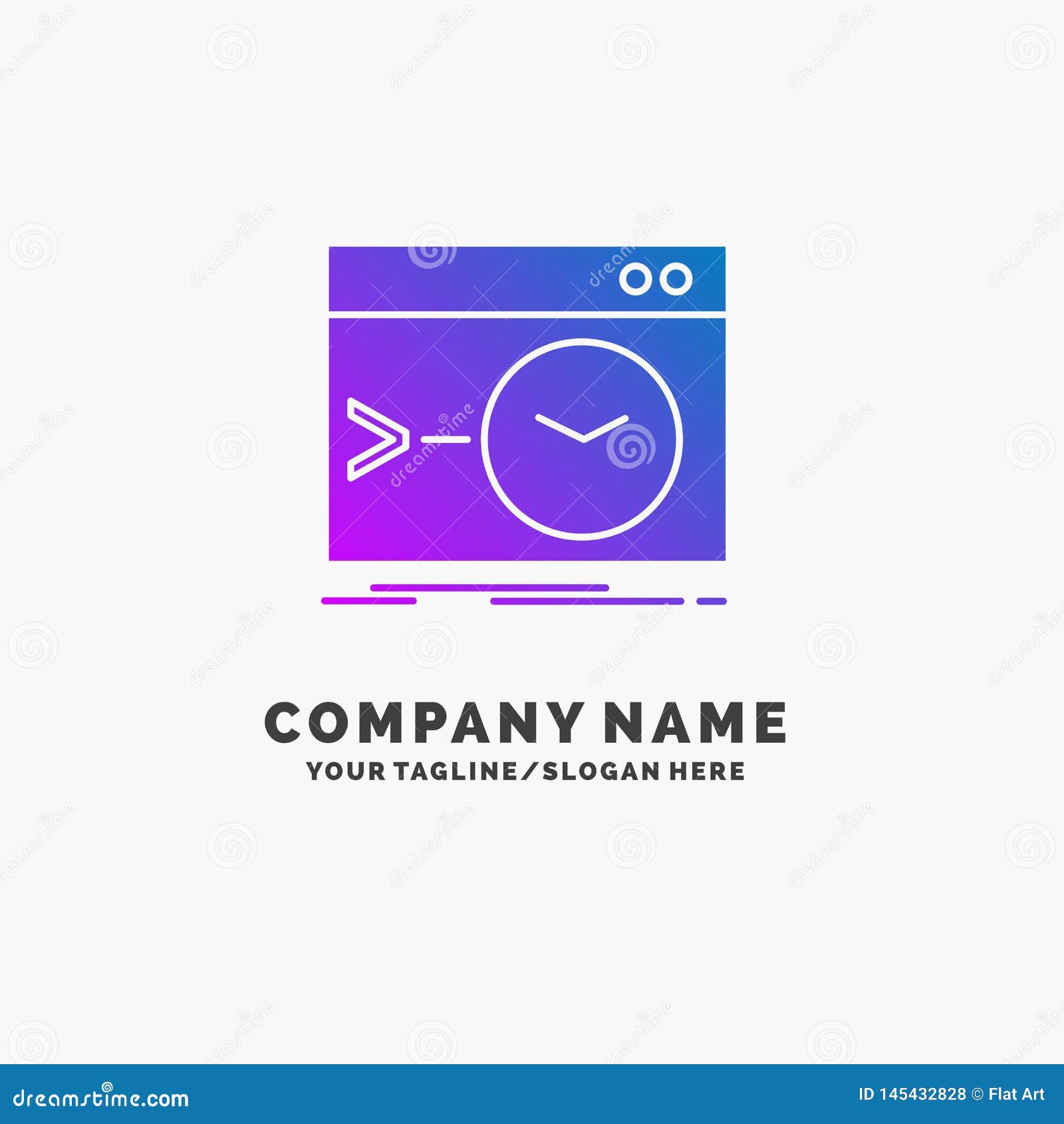 Admin, Command, Root, Software, Terminal Purple Business Logo Template ...