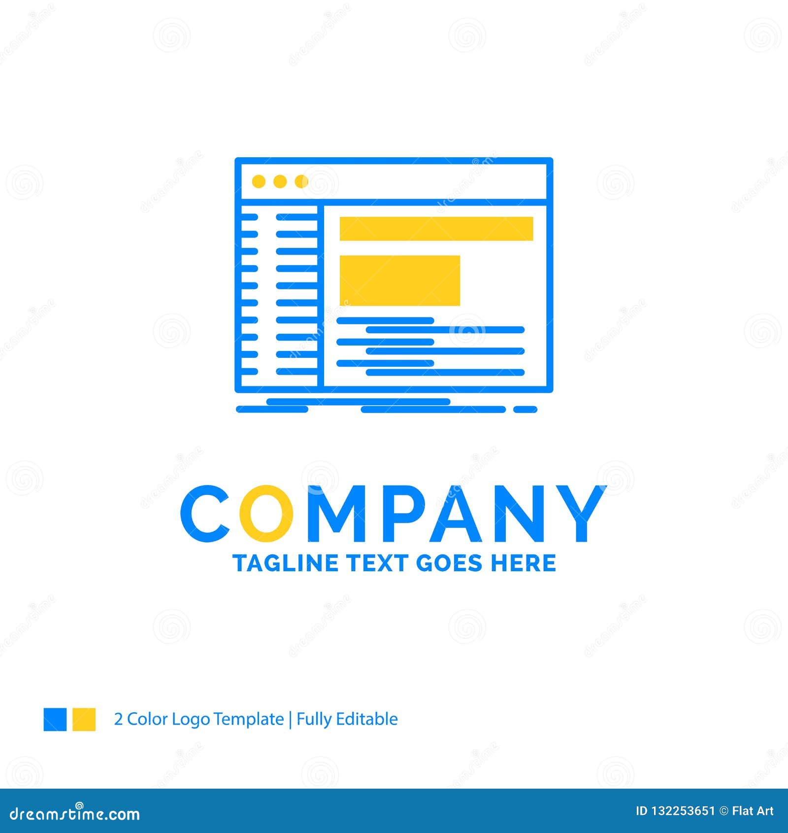 Admin, Console, Panel, Root, Software Blue Yellow Business Logo Stock ...
