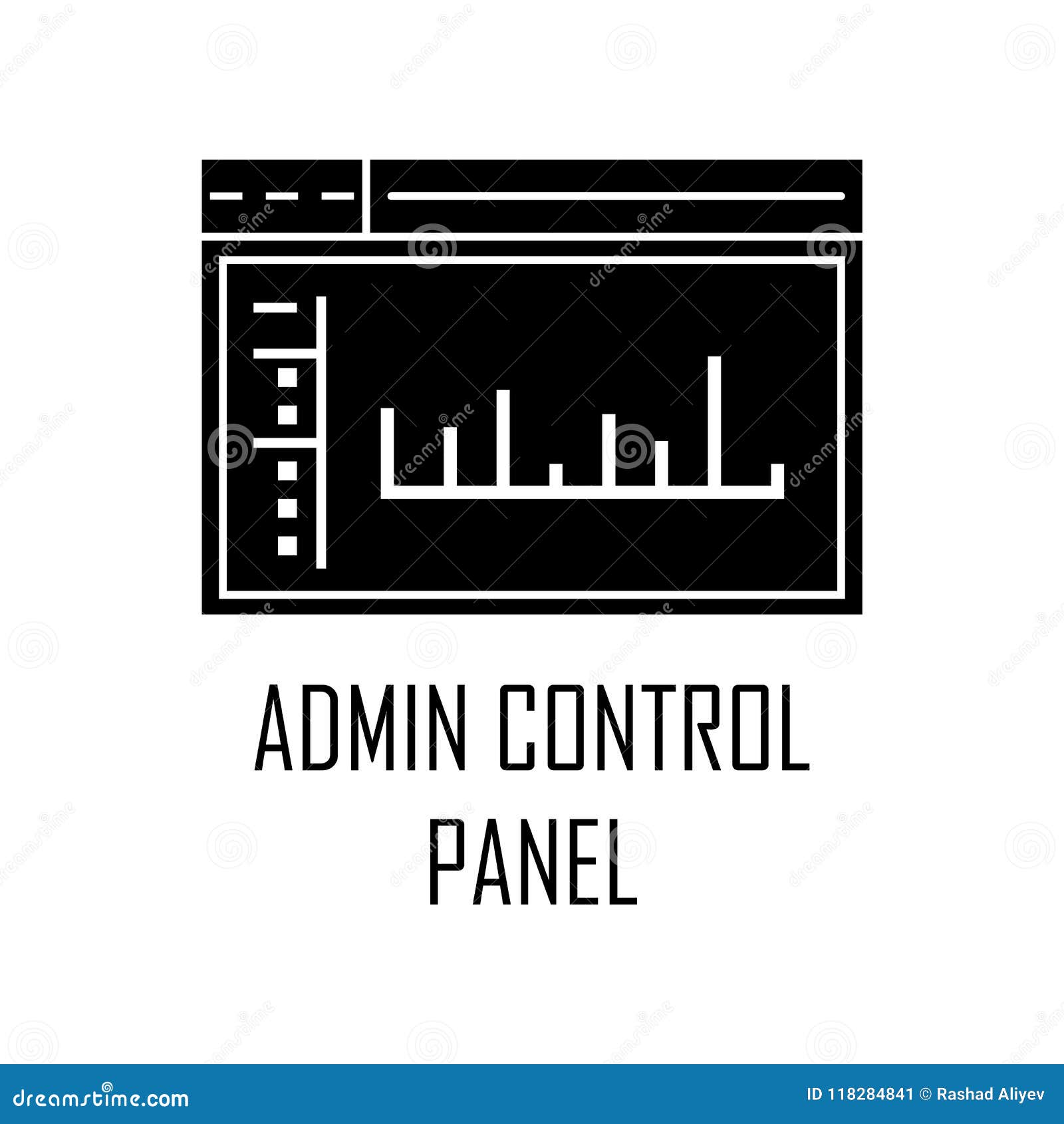 Admin Control Panel Icon. Element of Web Development for Mobile Concept ...