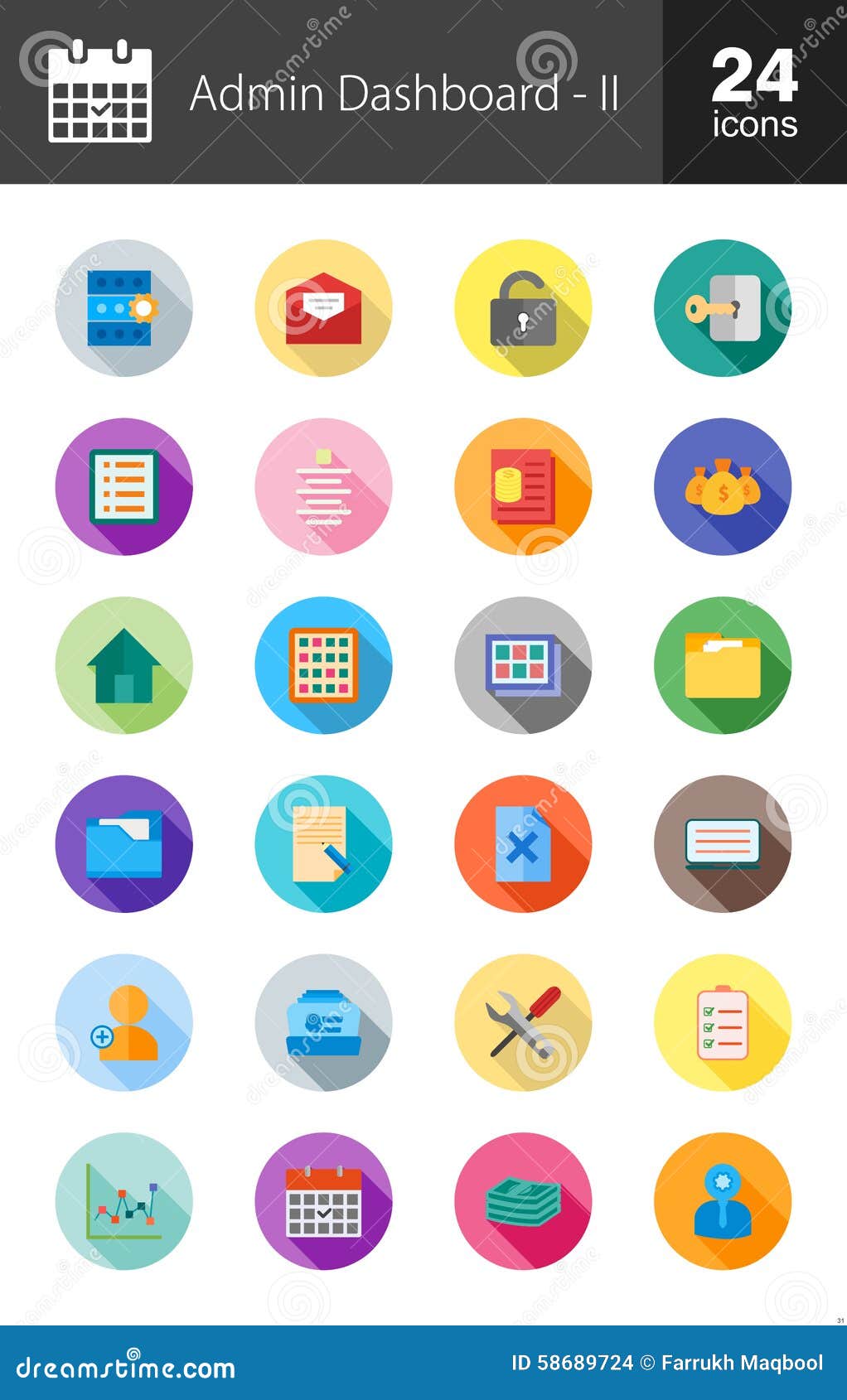 Admin Dashboard stock vector. Illustration of save, contacts - 58689724