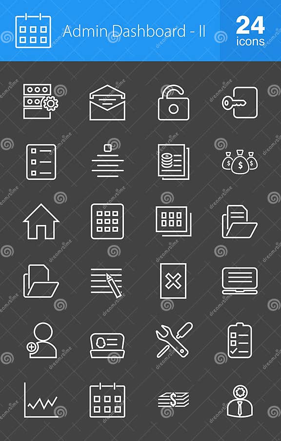 Admin Dashboard stock vector. Illustration of graph, settings - 58689733