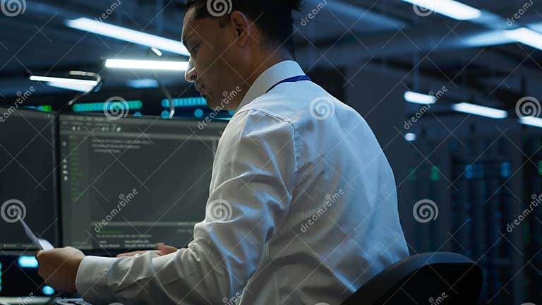 Admin in Data Center Maintaining Accurate Documentation of Infrastructure Stock Image - Image of ...