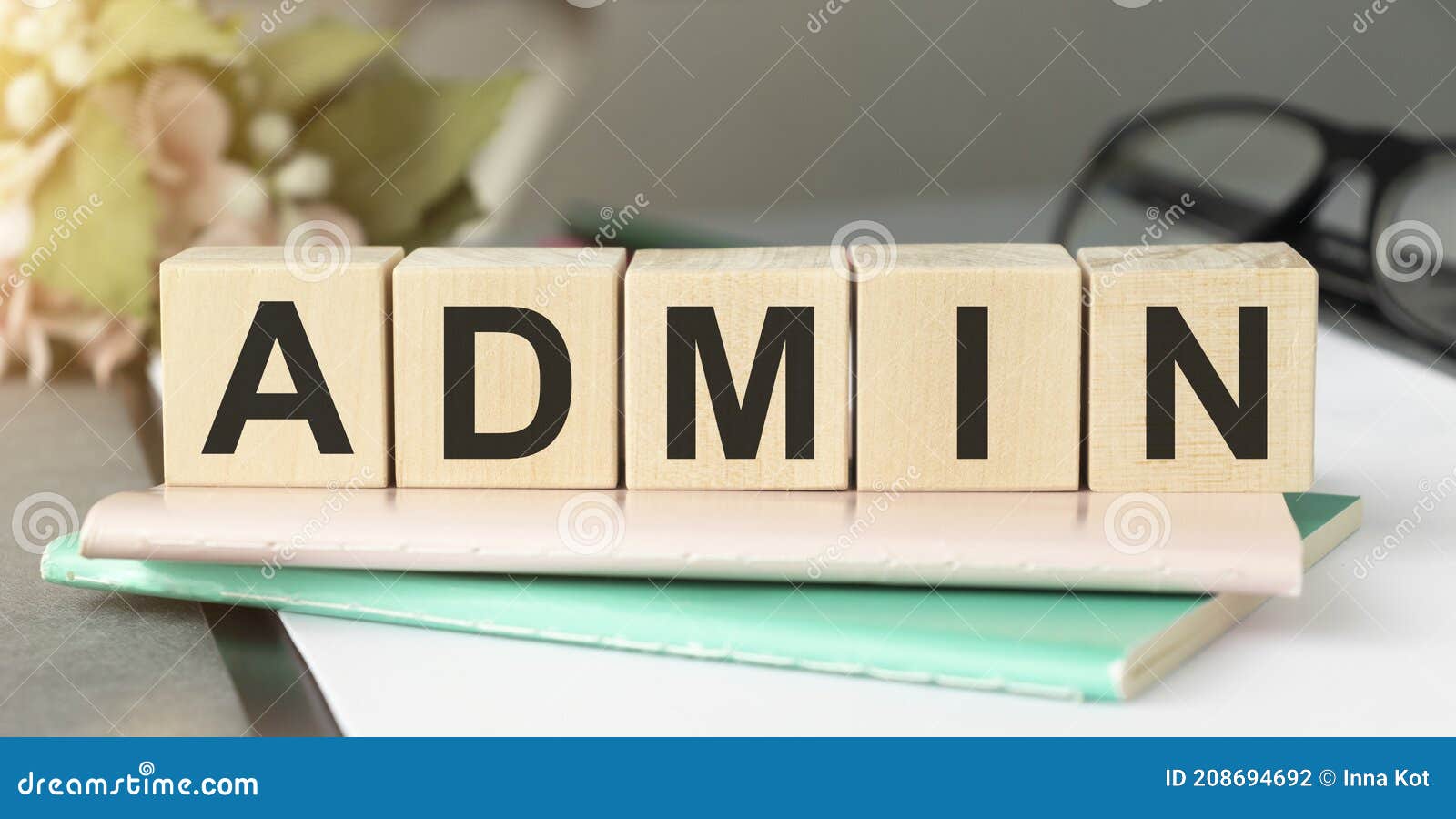 Admin Login Sign Made of Wood Stock Photo - Image of administration ...