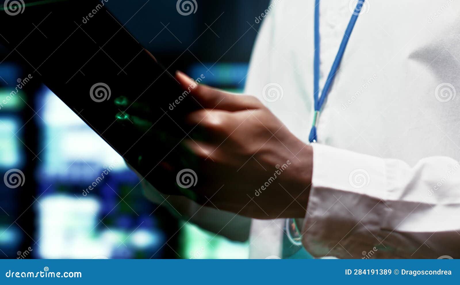 Admin Monitors Supercomputer Security Stock Video - Video of technician ...