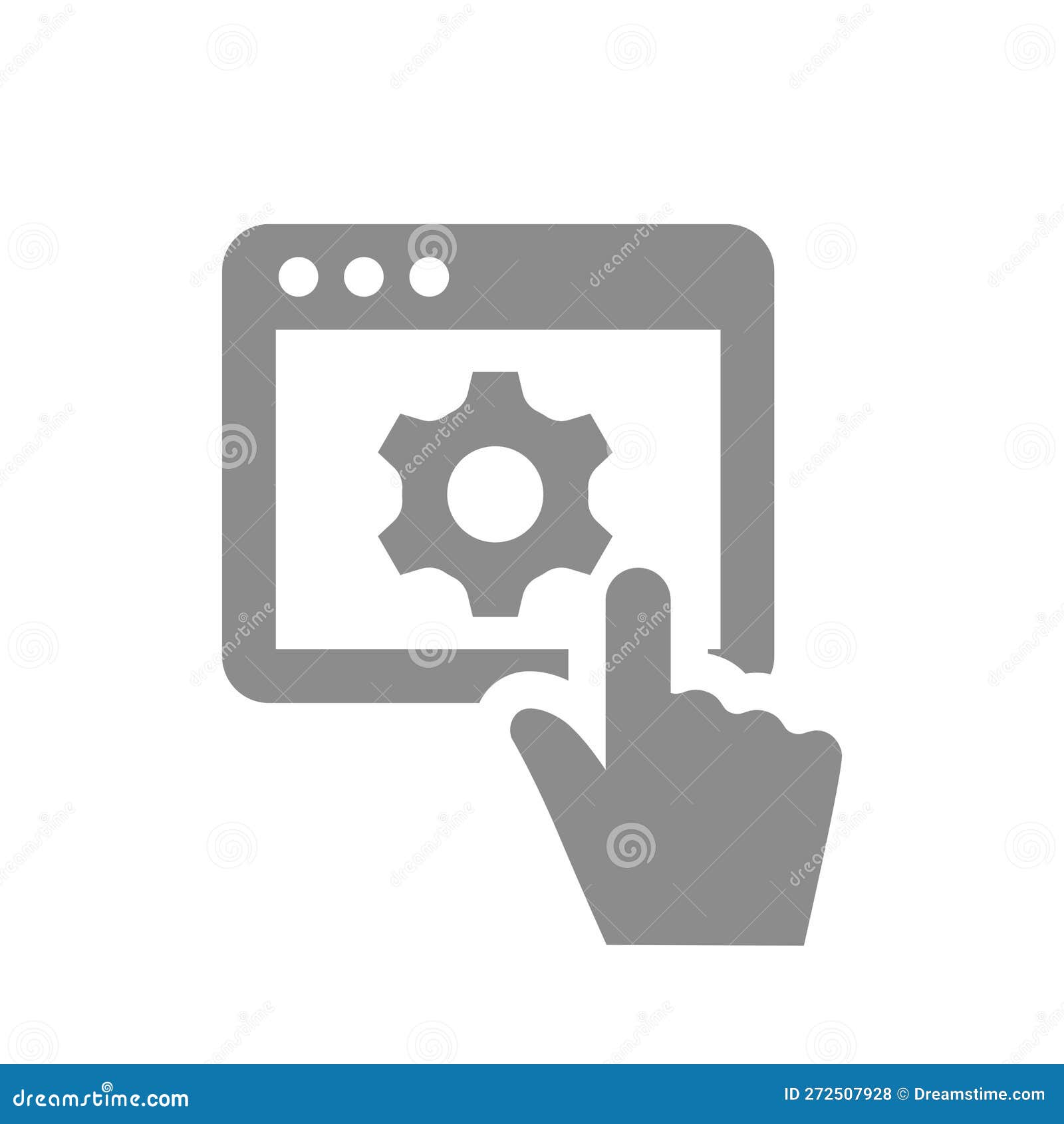Web Page System Settings or Configuration Line Icon Stock Vector ...
