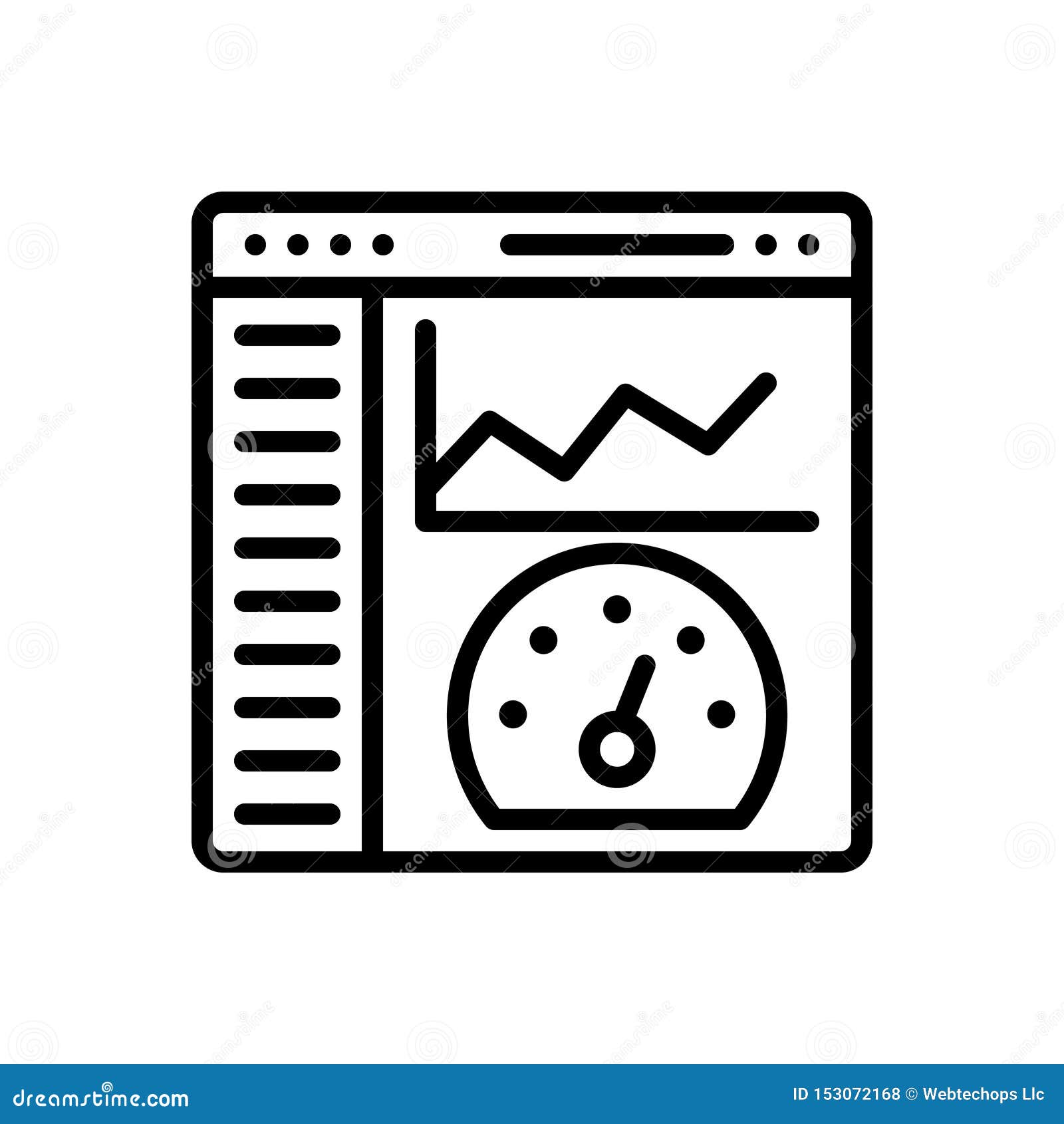 Black Line Icon for Admin Panel, Admin and Content Stock Vector ...