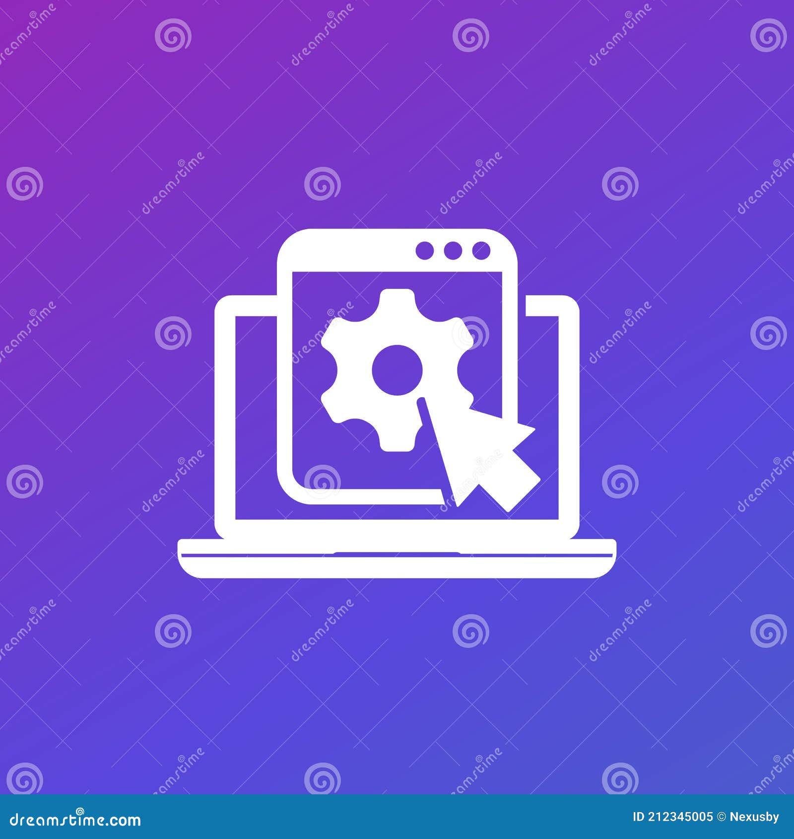 Admin Panel Vector Icon for Web, Apps Stock Vector - Illustration of ...