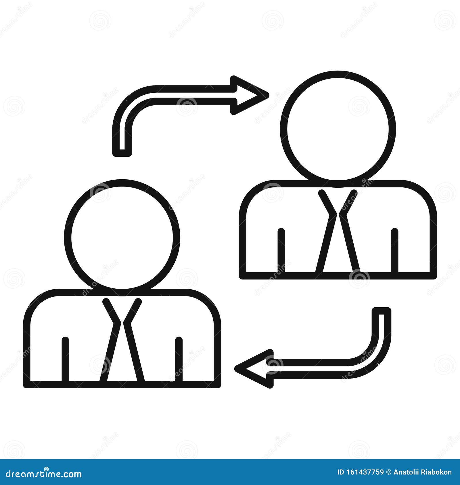 Admin Project Manager Icon, Outline Style Stock Vector - Illustration ...