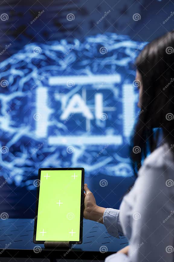 Admin Running AI Cognitive Computing Tech on Mockup Tablet Stock Photo ... Admin Running AI Cognitive Computing Tech on Mockup Tablet Stock Photo ...