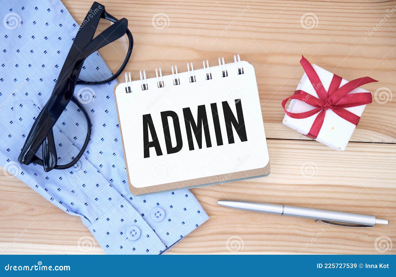 Admin Text on Notepad - Administration Binder Stock Image - Image of ...
