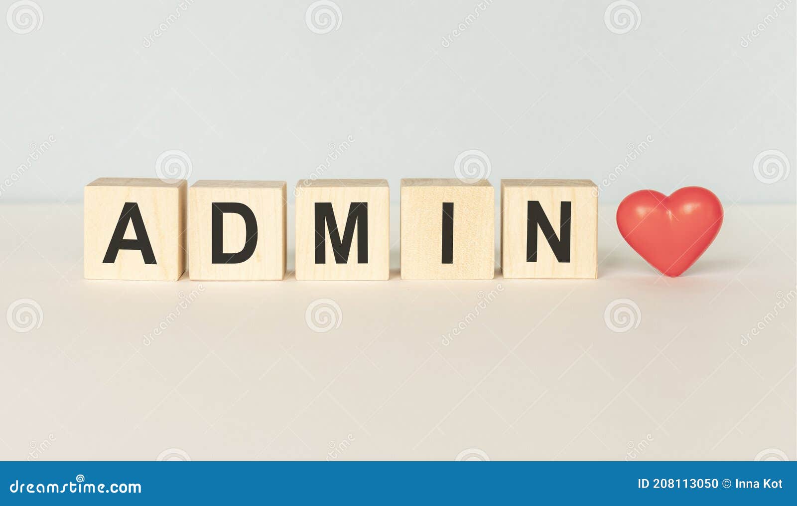 ADMIN Word Written On Wooden Blocks On A Brown Background Royalty-Free ...