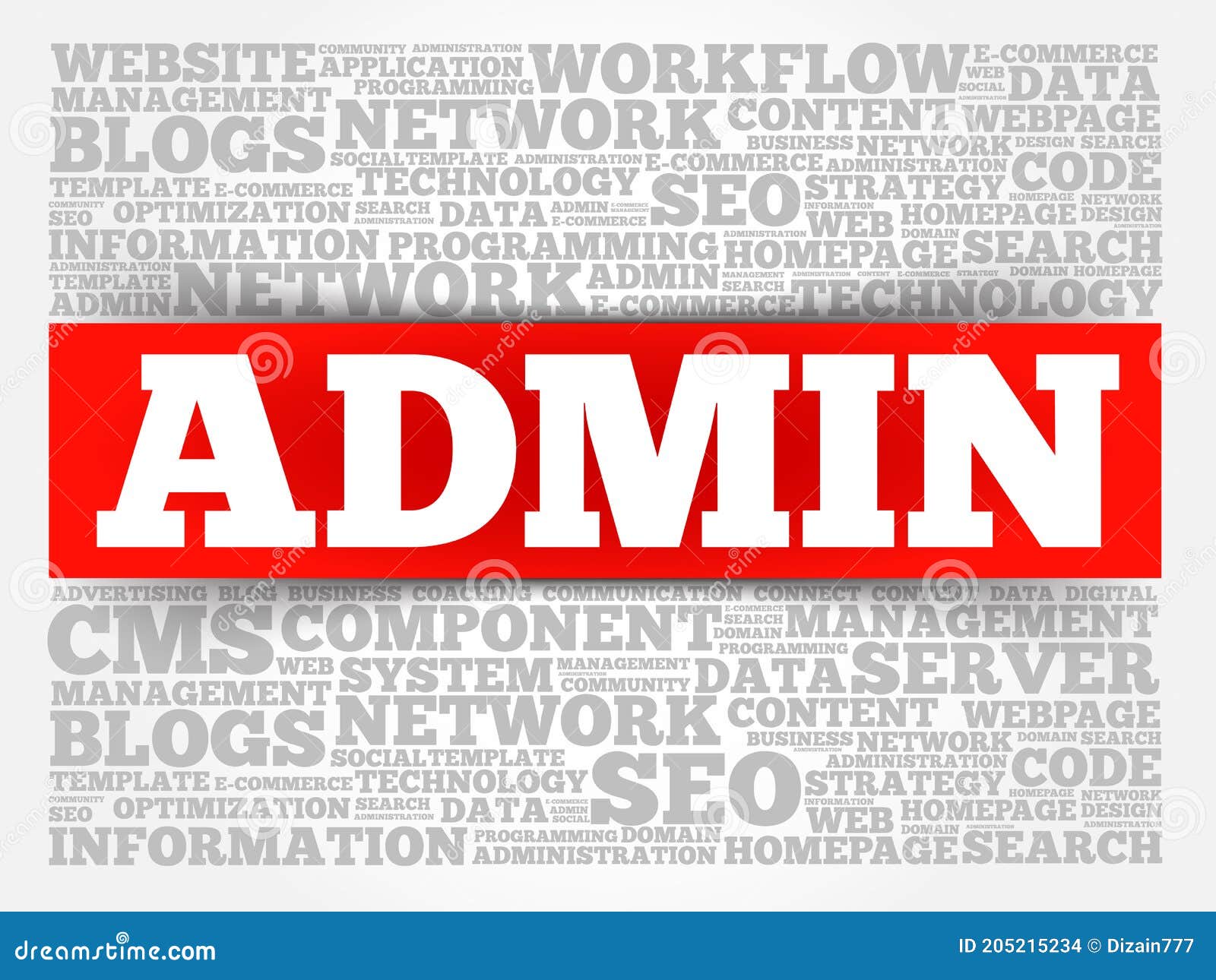ADMIN Word Cloud Collage Stock Photography | CartoonDealer.com #199600934