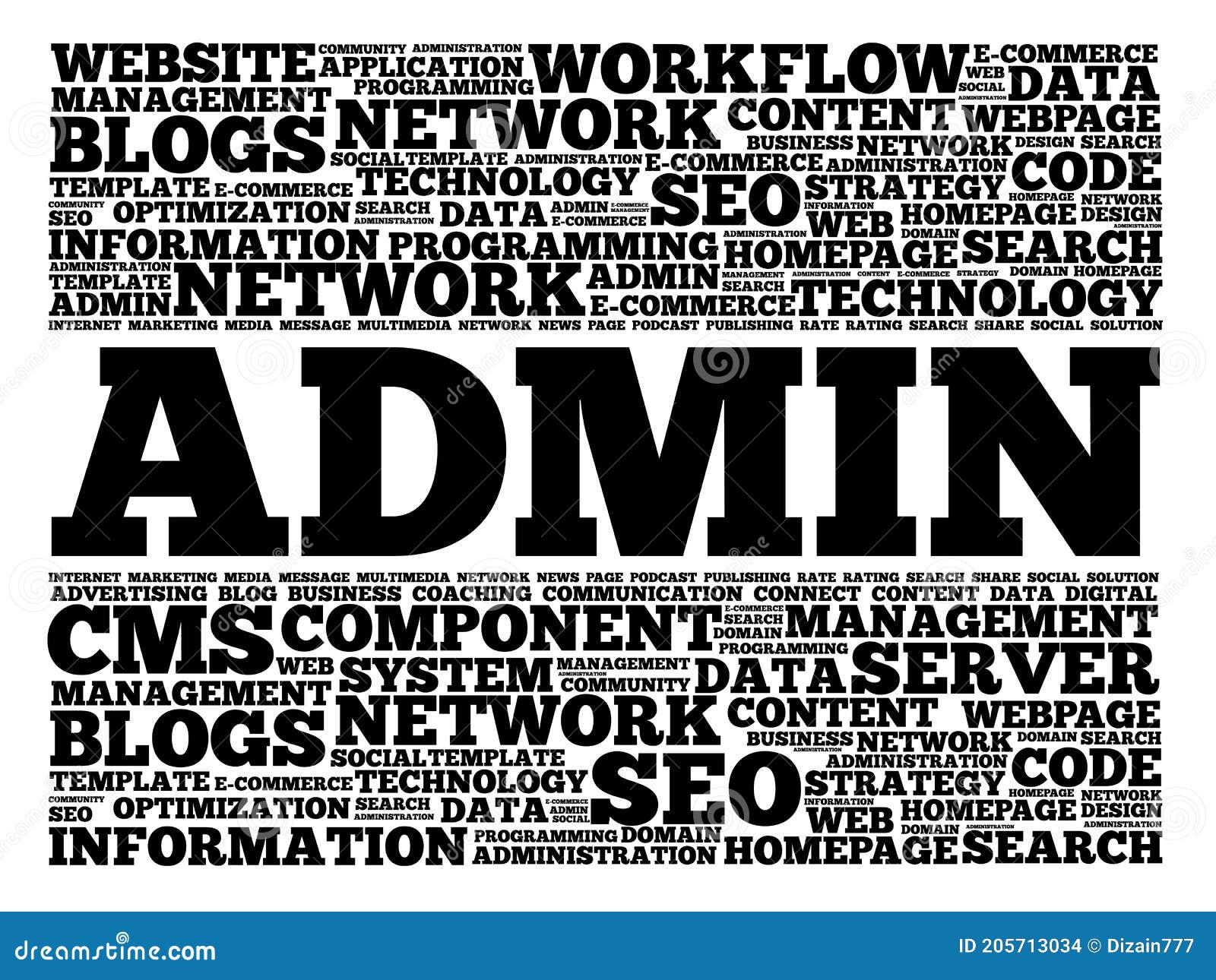 Cloud Admin Security Shield Symbol On White Stock Illustration ...