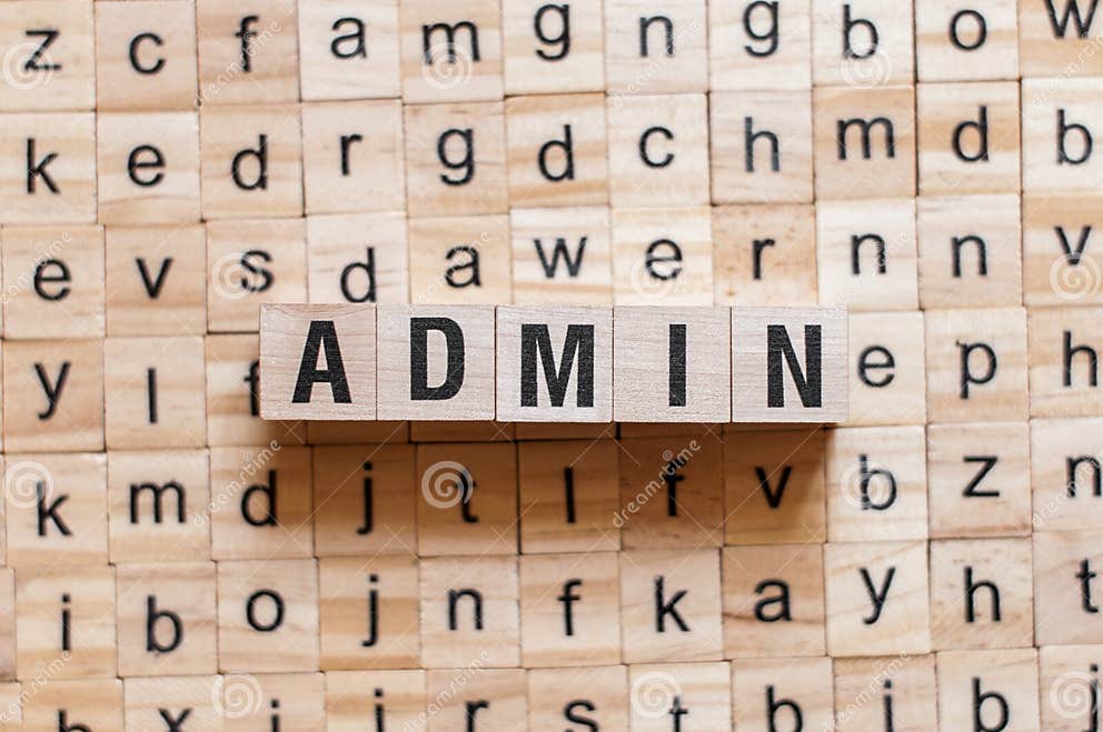 Admin word concept stock photo. Image of admin, control - 142879564