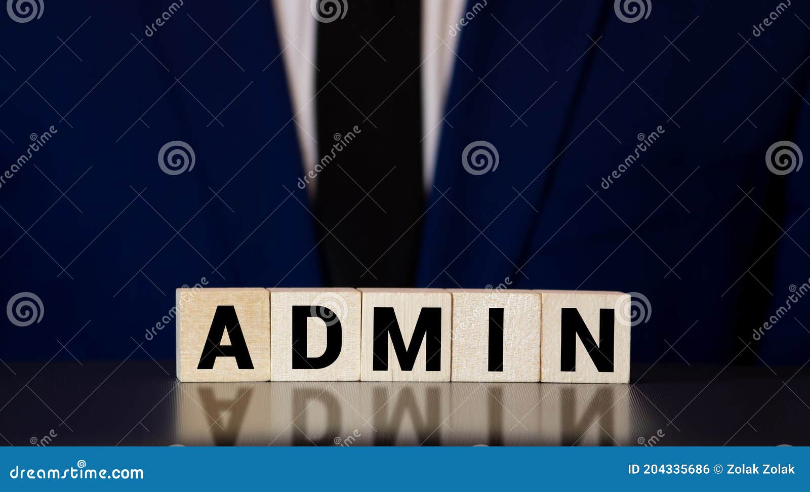 ADMIN Word Made with Building Blocks Isolated on White Stock Photo ...