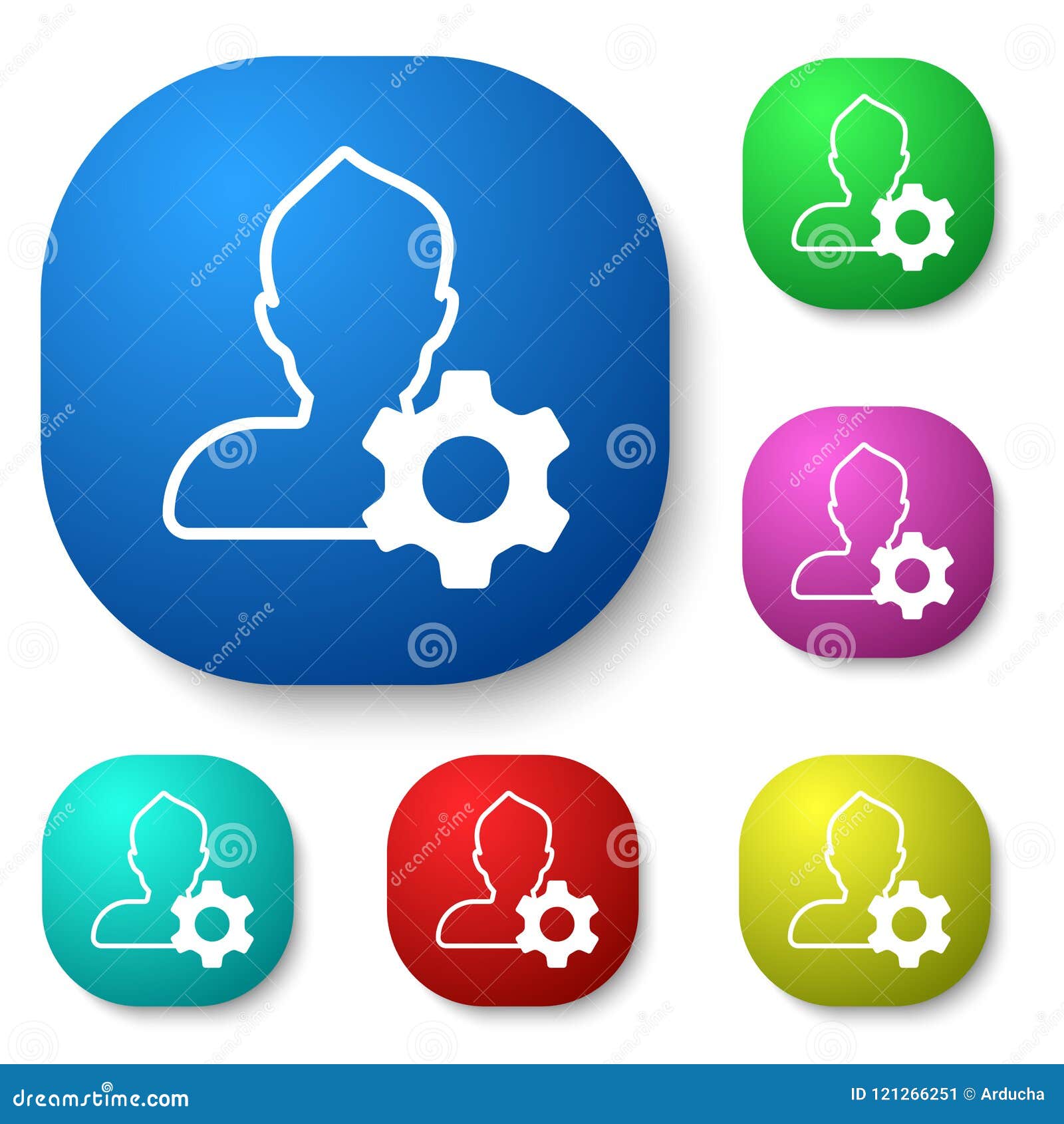 Administration button stock vector. Illustration of account - 121266251