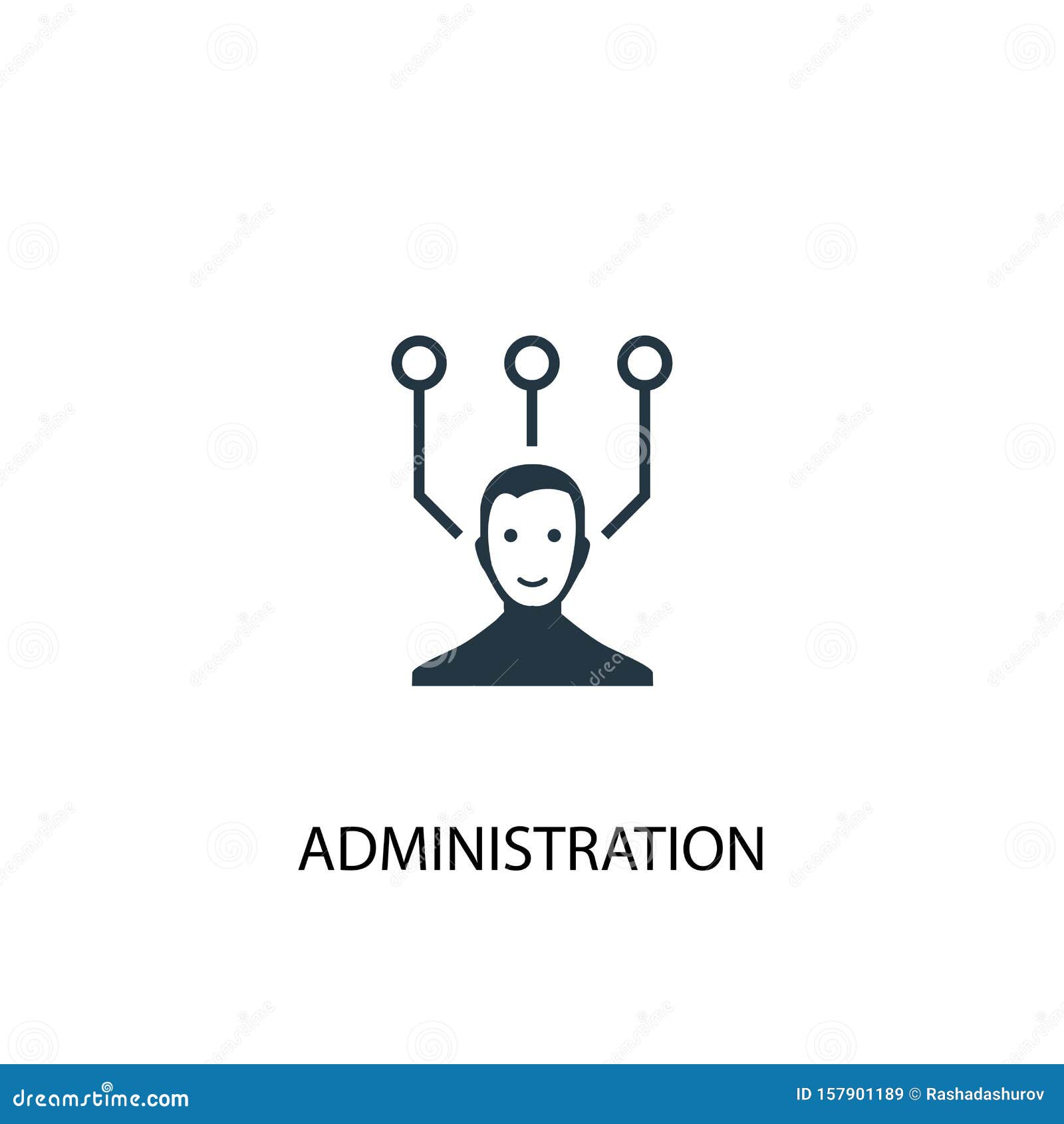 Administration Icon. Simple Element Stock Vector - Illustration of ...