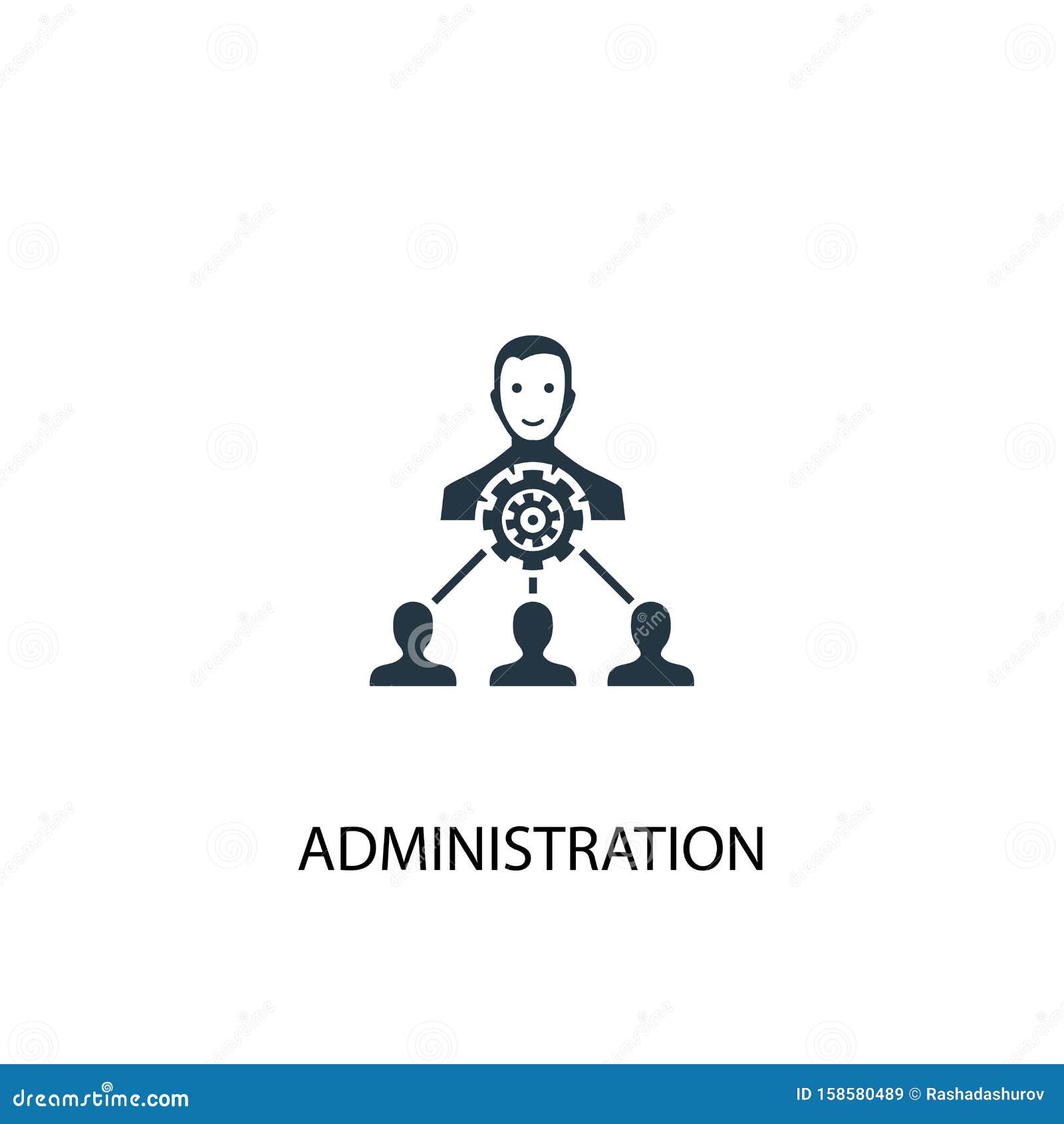 Administration Icon Set. Contains Editable Icons Theme Such As Custom ...