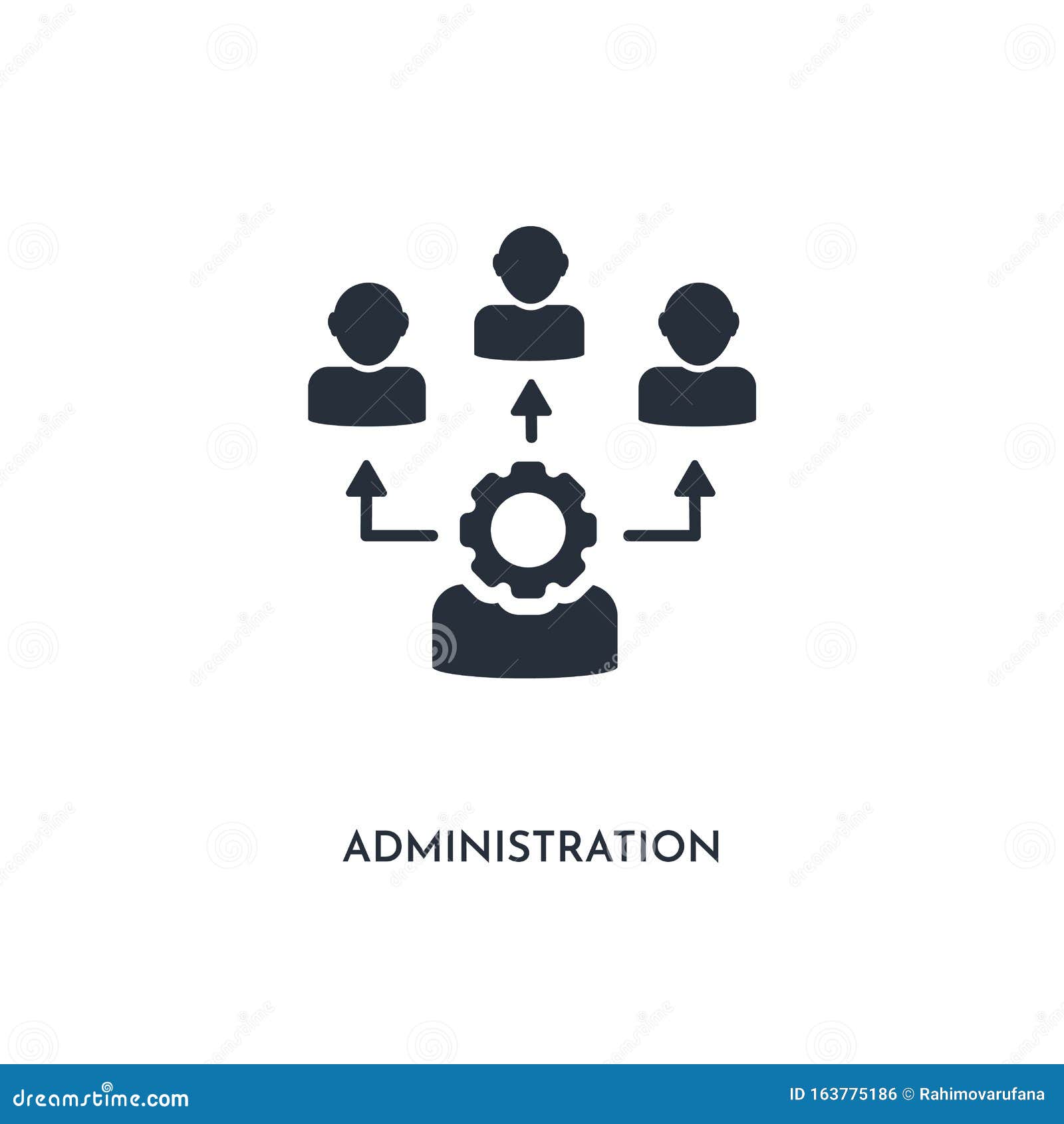 Administration Icon. Simple Element Illustration. Isolated Trendy ...