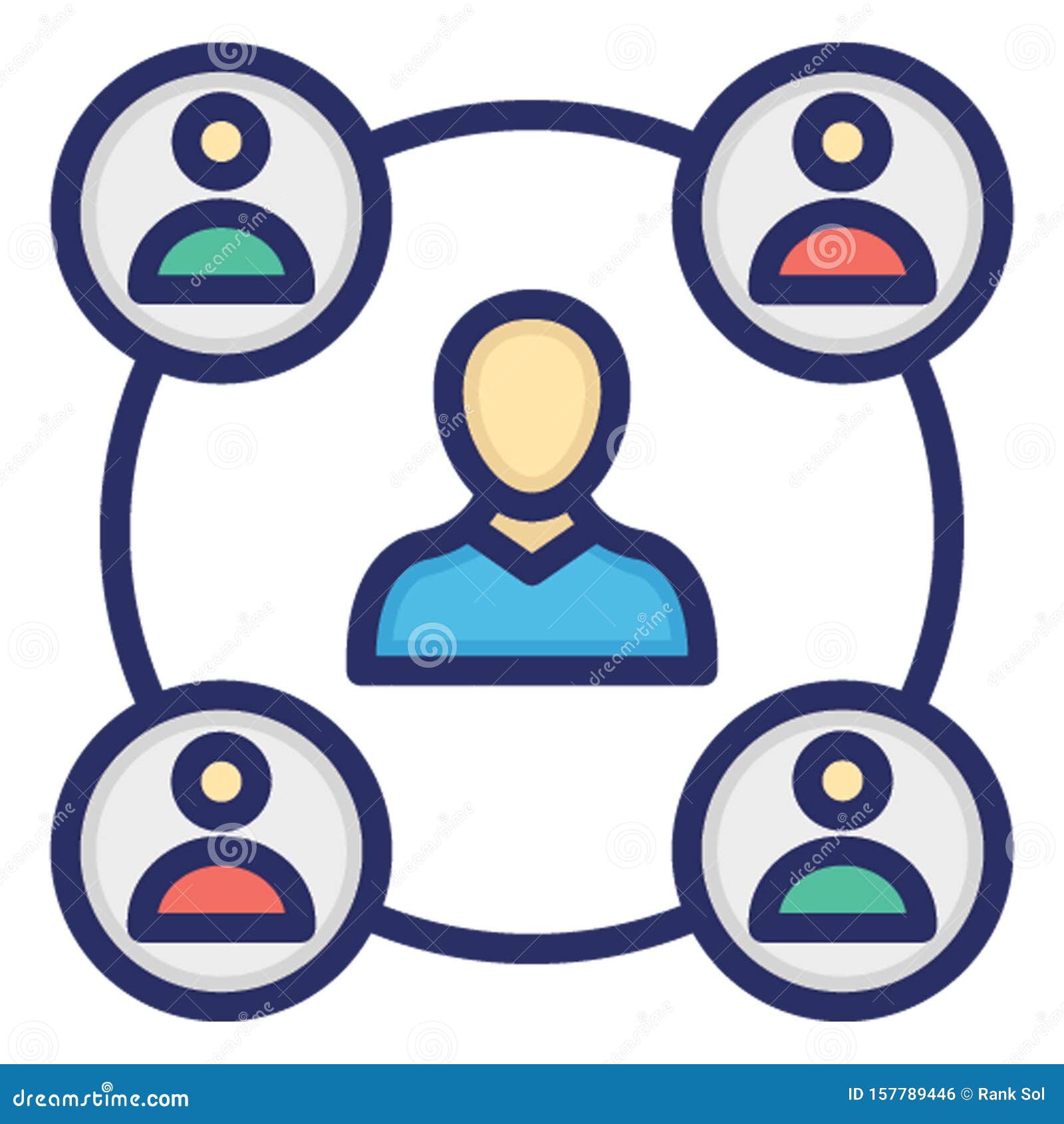 Administration, Leadership Vector Icons Set Which Can Easily Modify or ...