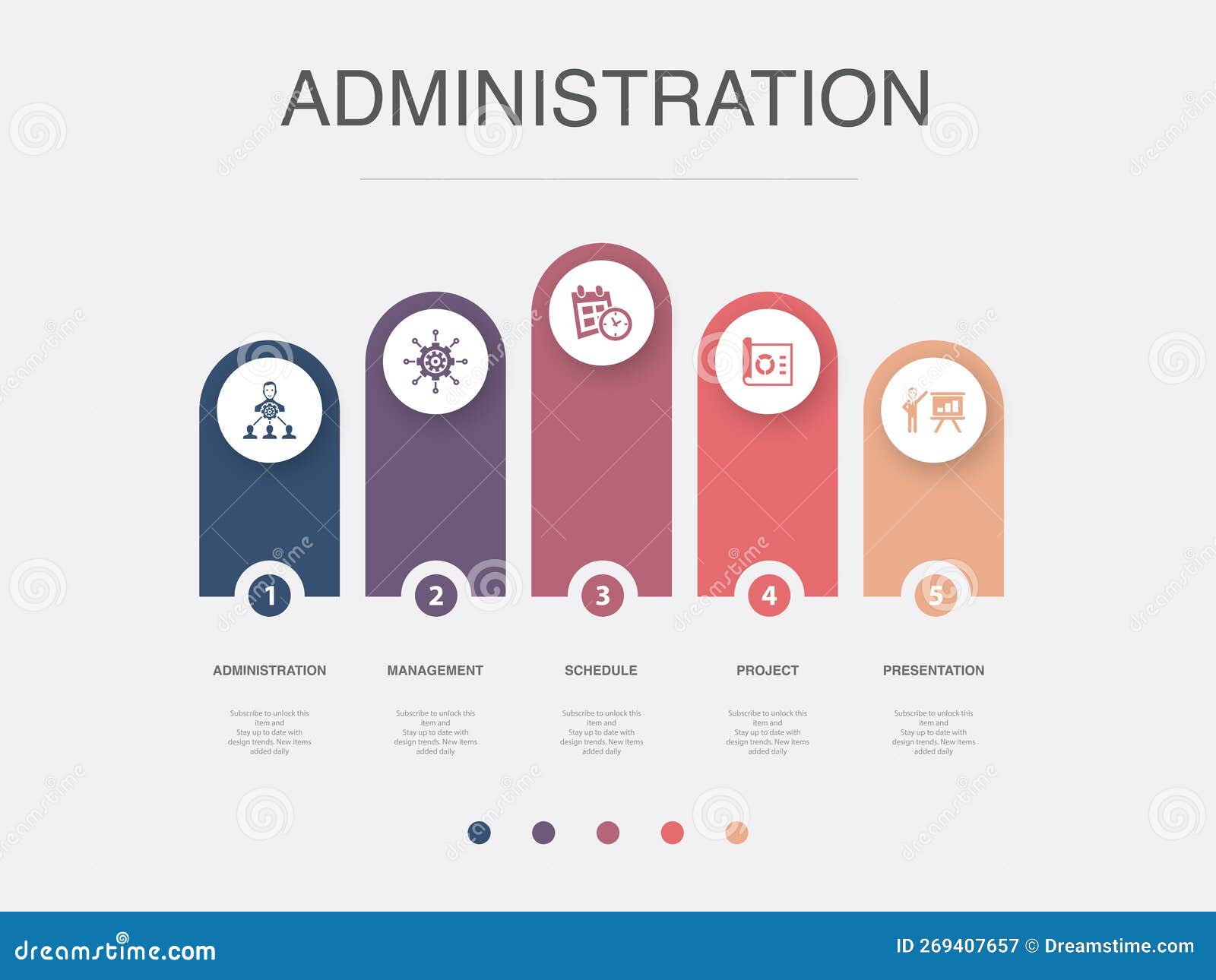 Administration, Management, Schedule Stock Vector - Illustration of ...