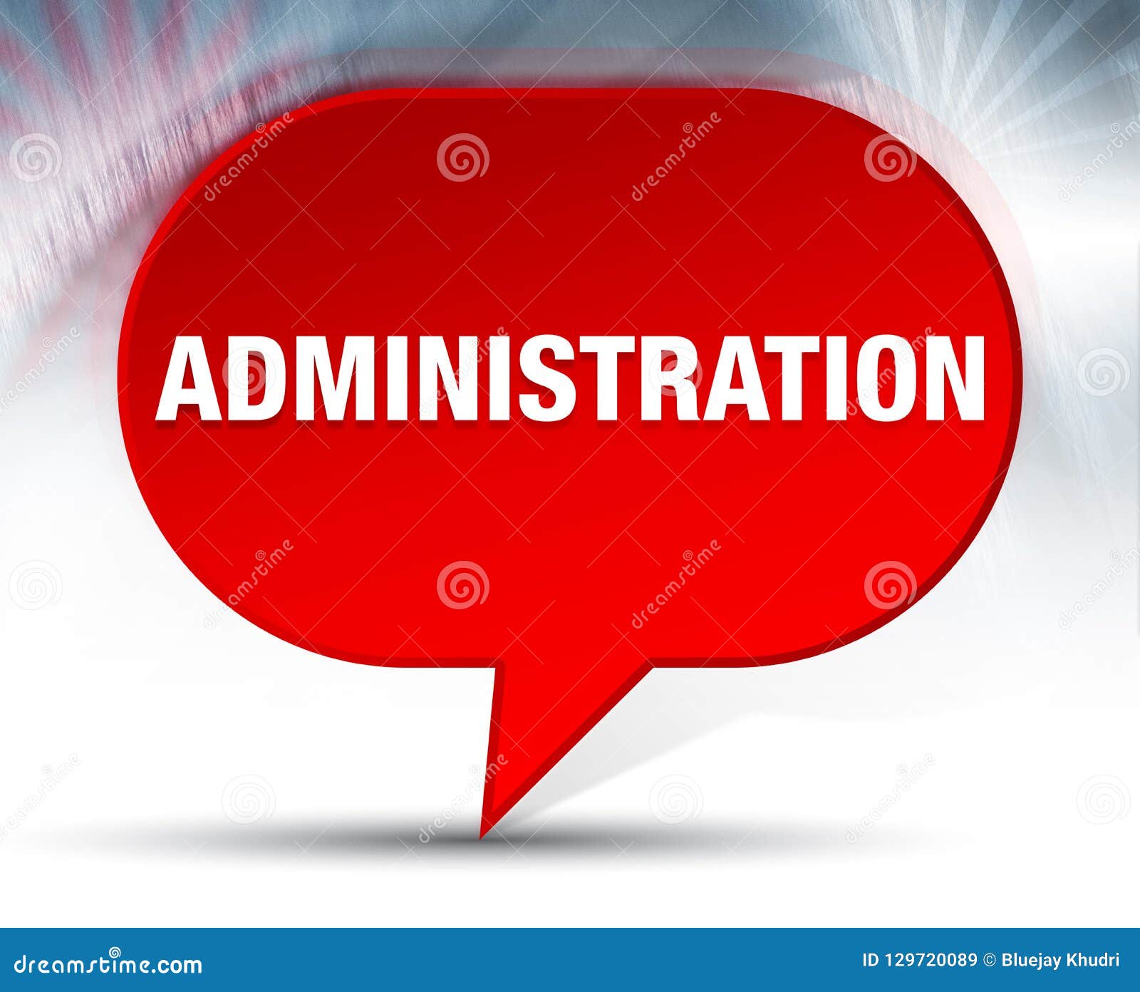 Administration Red Bubble Background Stock Illustration - Illustration ...