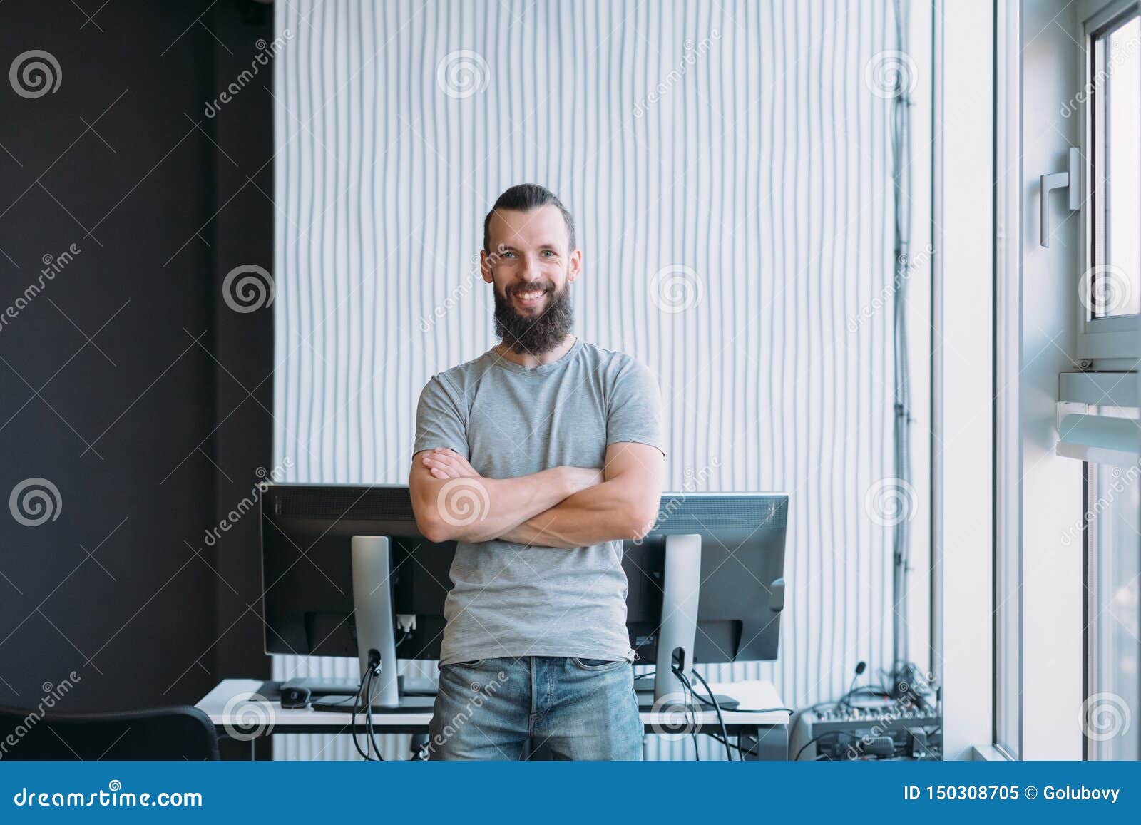 It Administration Successful Software Engineer Stock Image - Image of ...