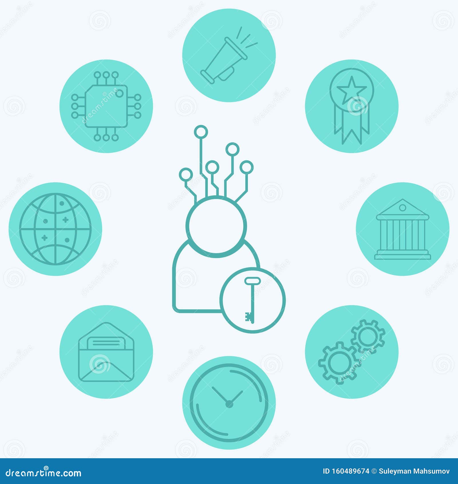 Administration Vector Icon Sign Symbol Stock Illustration ...