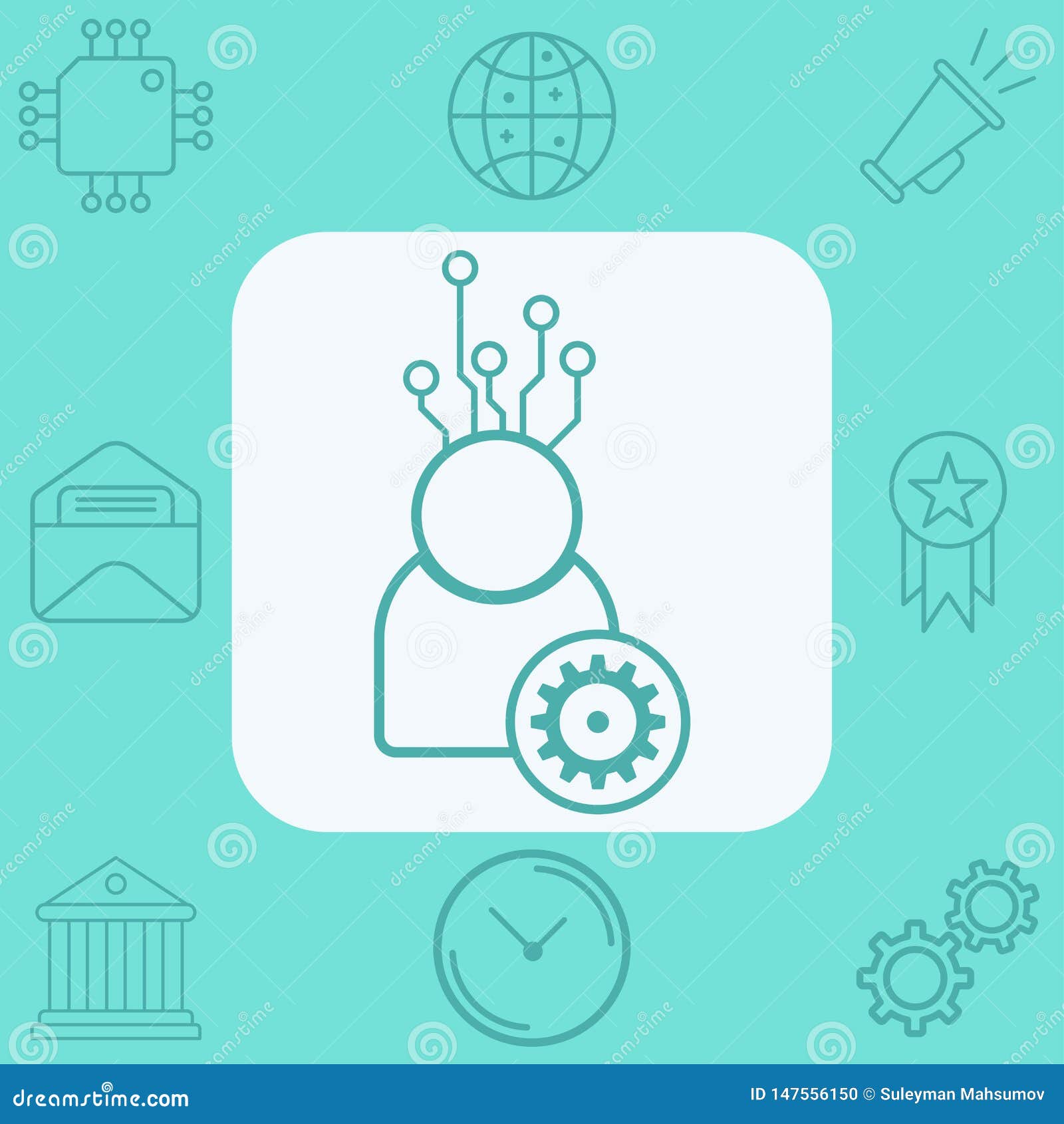 Administration Vector Icon Sign Symbol Stock Vector - Illustration of ...