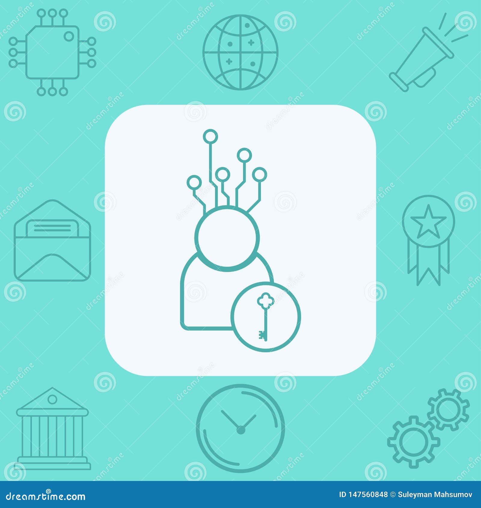 Administration Vector Icon Sign Symbol Stock Vector - Illustration of ...